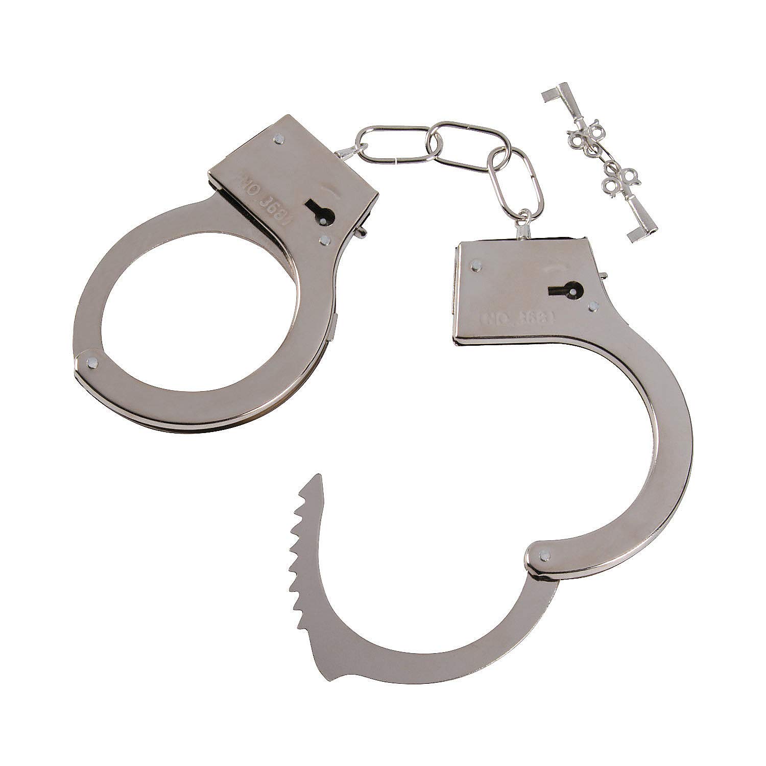Fun Express Metal Lock Handcuffs W/Keys - Toys - 1 Piece - Walmart.com