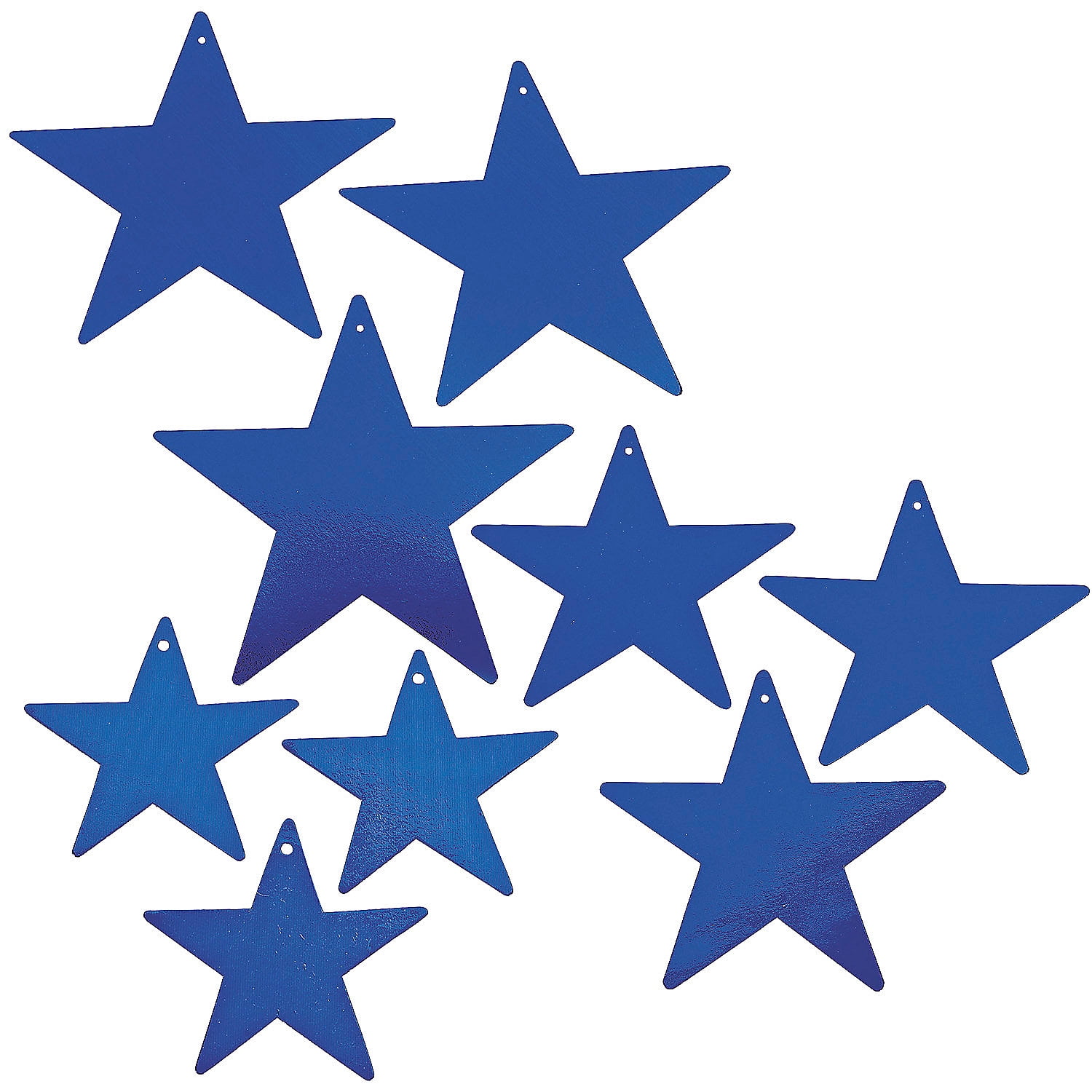 Fun Express Metallic Stars Kit Blue - 36 Pieces - Walmart.com