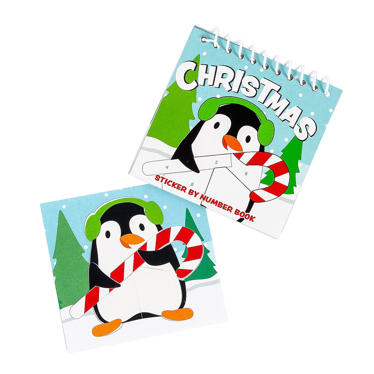 Fun Express Mini Christmas Sticker-By-Number Books - 12 Pc - Walmart.com
