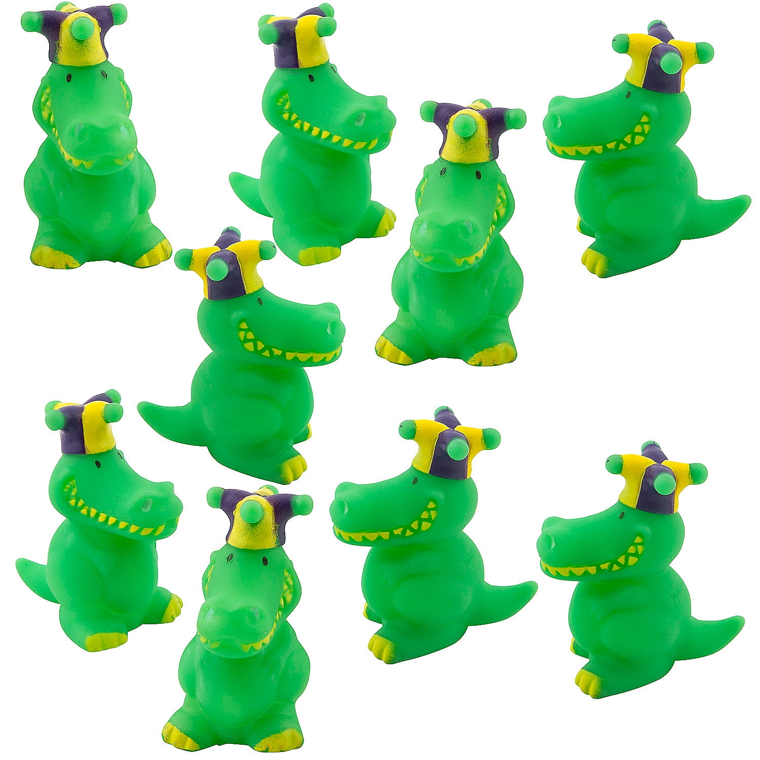 Fun Express Mini Mardi Gras Alligators Bulk 72 Pc - Walmart.com
