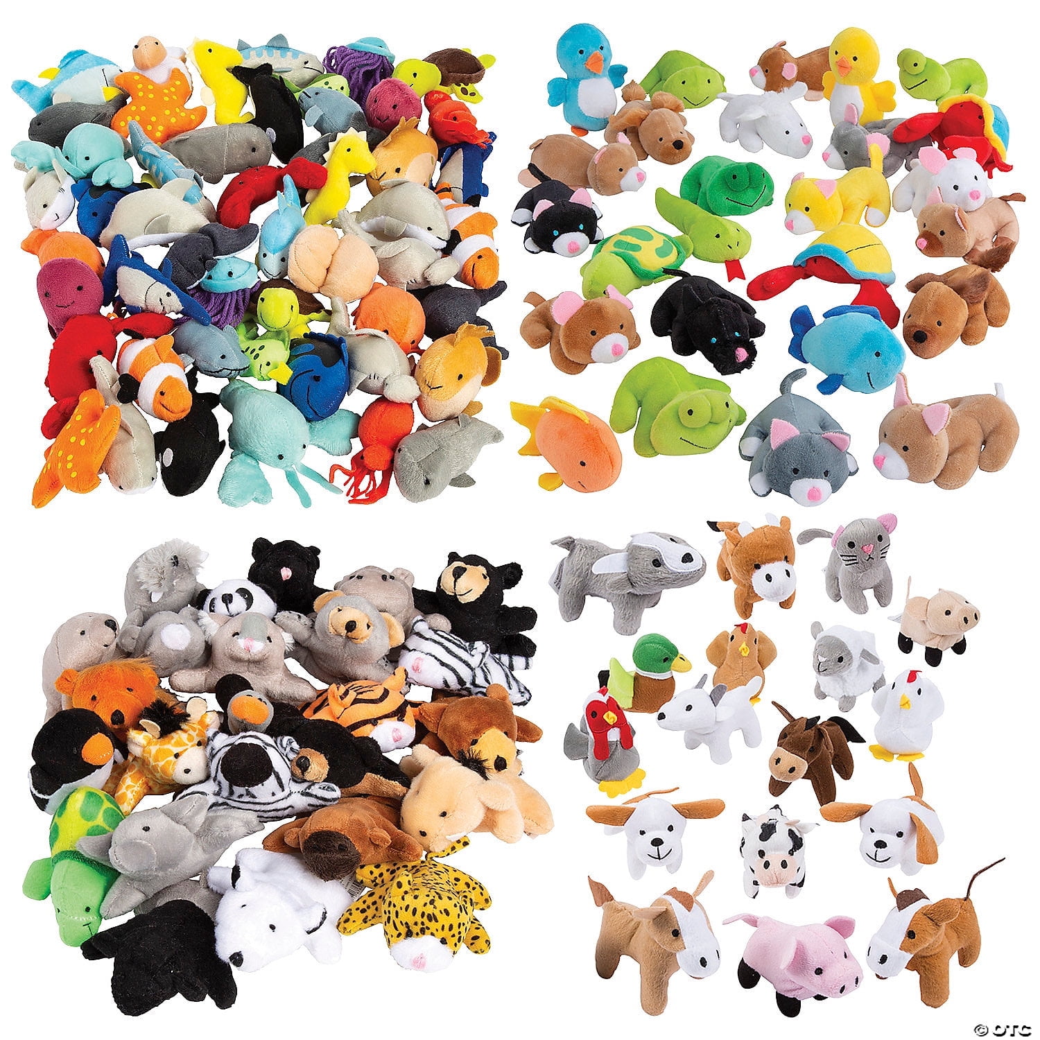 Fun Express Mini Stuffed Animal Assortment Bulk 200 Pieces - Walmart.com
