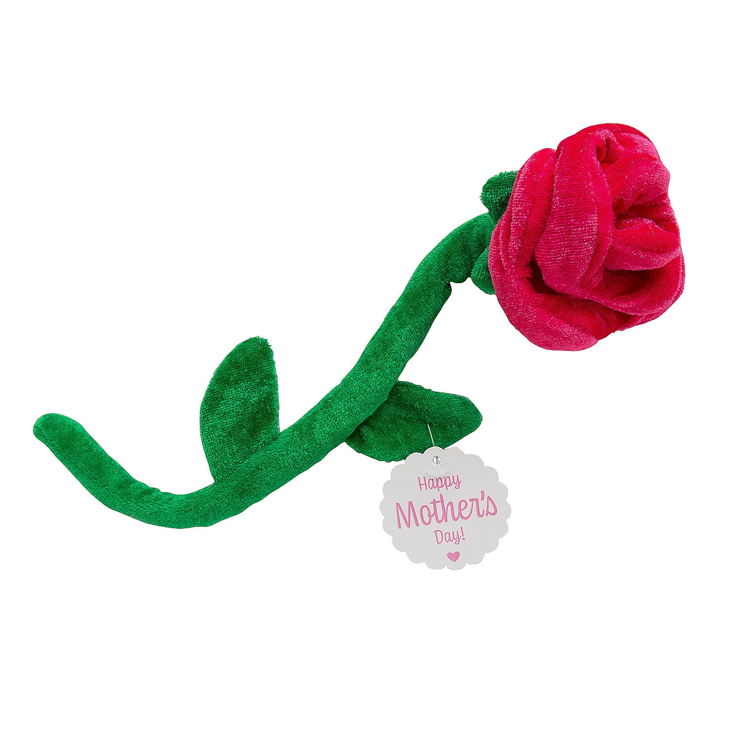 Fun Express Mother’s Day Bendable Stuffed Roses with Card for 12 ...