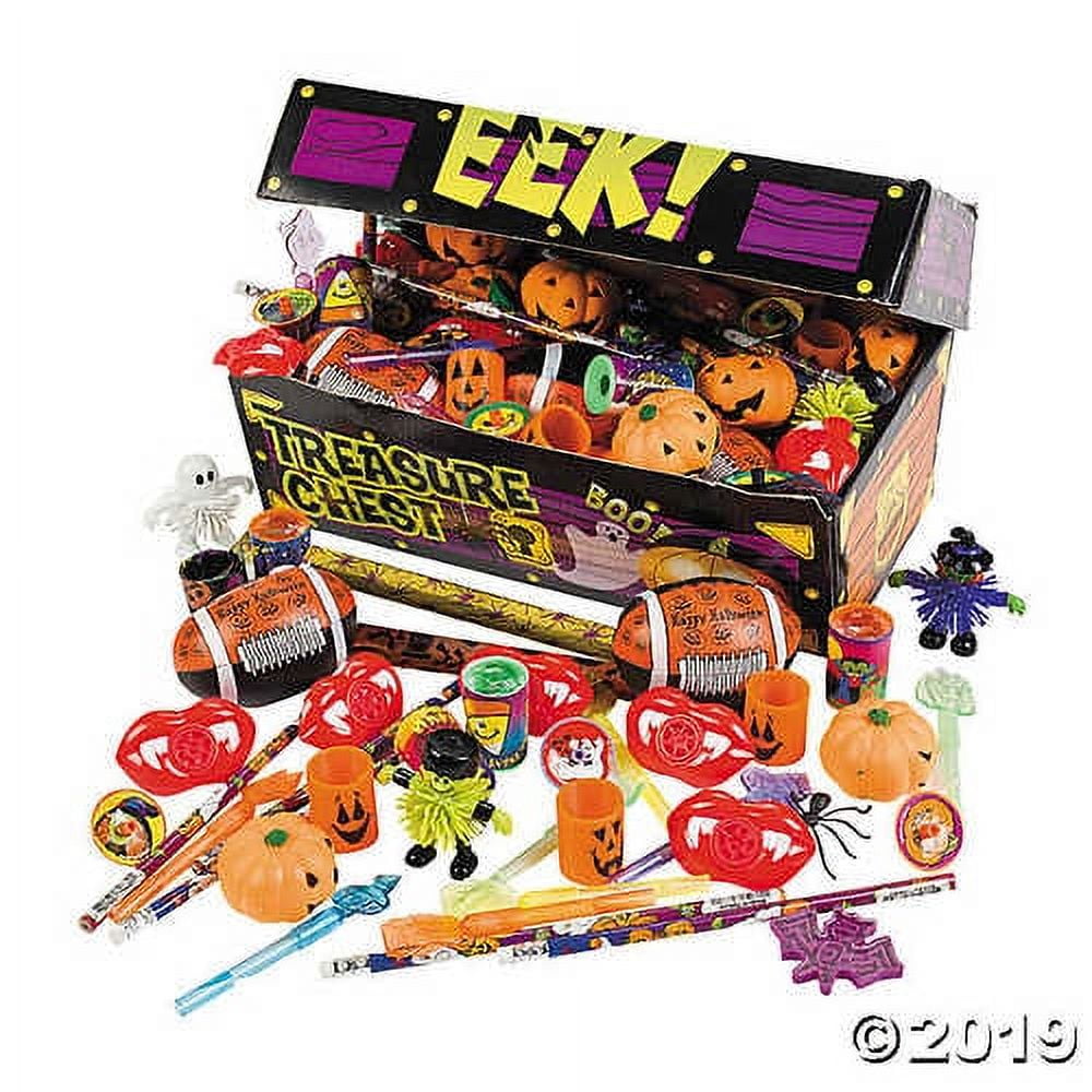 Fun Express Multi-color Halloween Chest Toy Party Favors, 100 Count ...