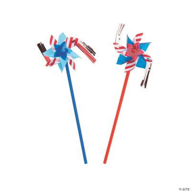 Fun Express Multicolor Patriotic Pinwheels, 4" (36 Count) - Walmart.com