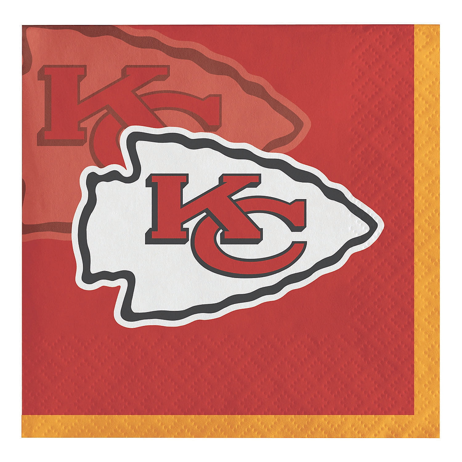 Fun Express NFL Kansas City Chiefs Beverage Napkins 48 Count - Walmart.com