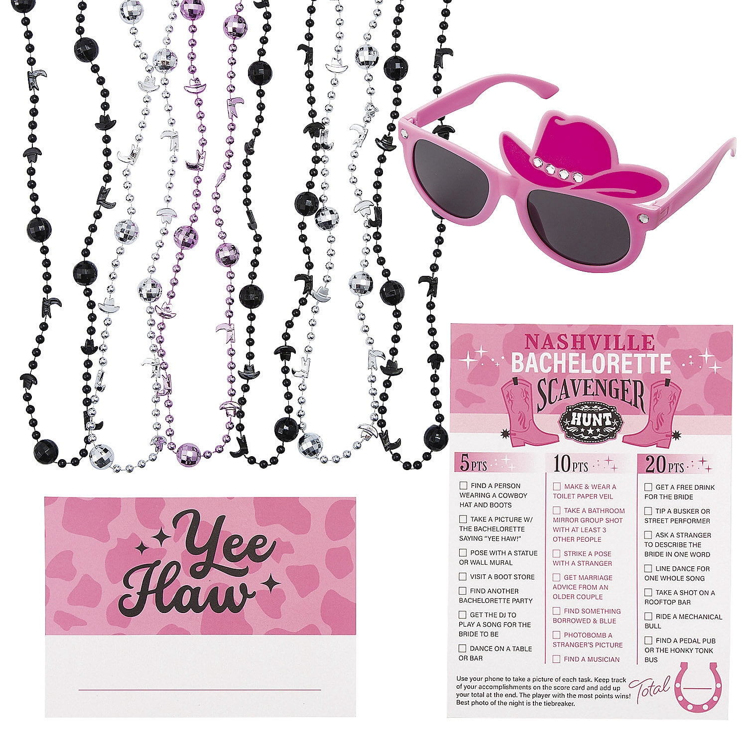 Fun Express Nashville Bachelorette Party Scavenger Hunt Activity Kit ...