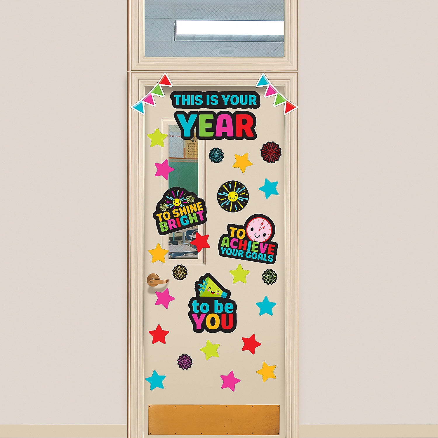 Fun Express New Year's Door Decorating Kit - 45 Pc. - Walmart.com