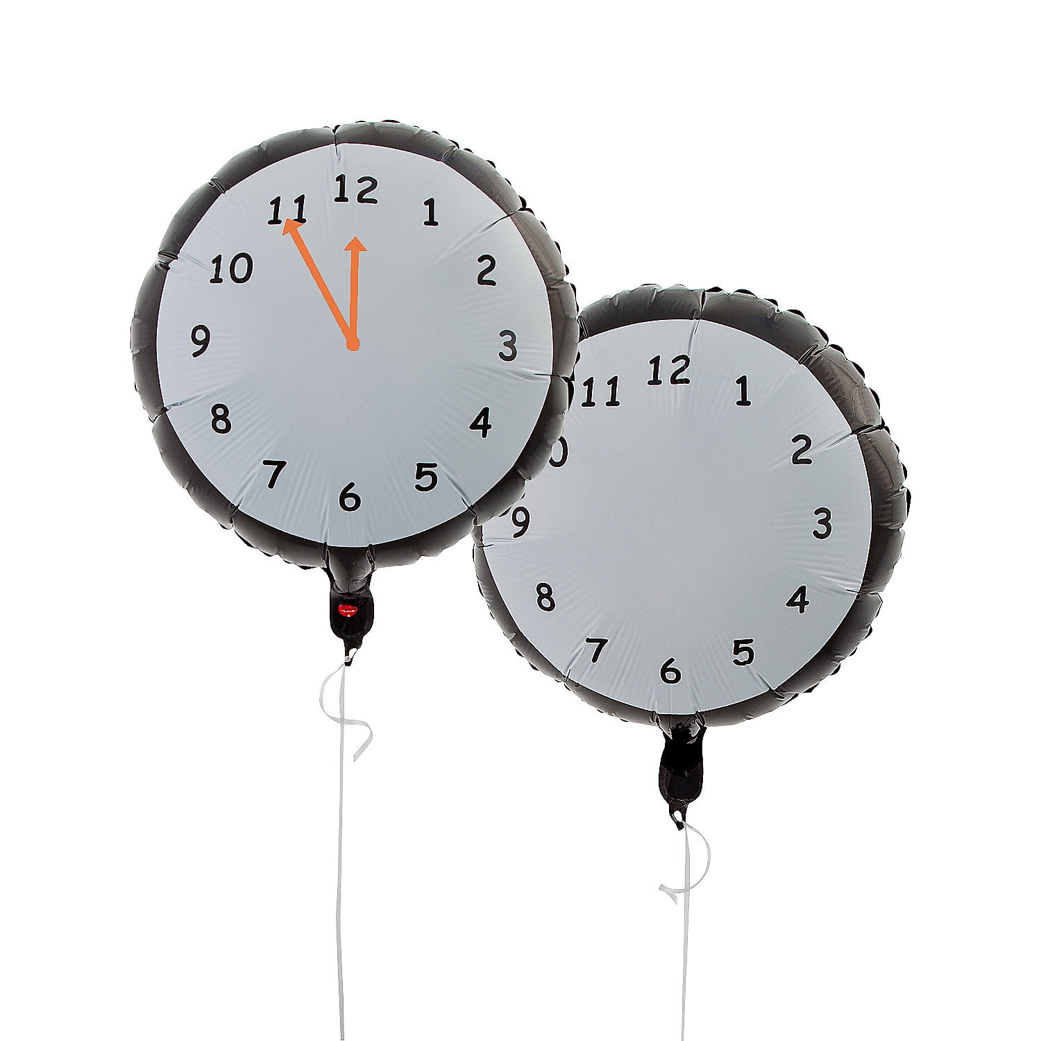 Fun Express New Year’s Eve Countdown Clock Mylar Balloons - 6 Pc ...