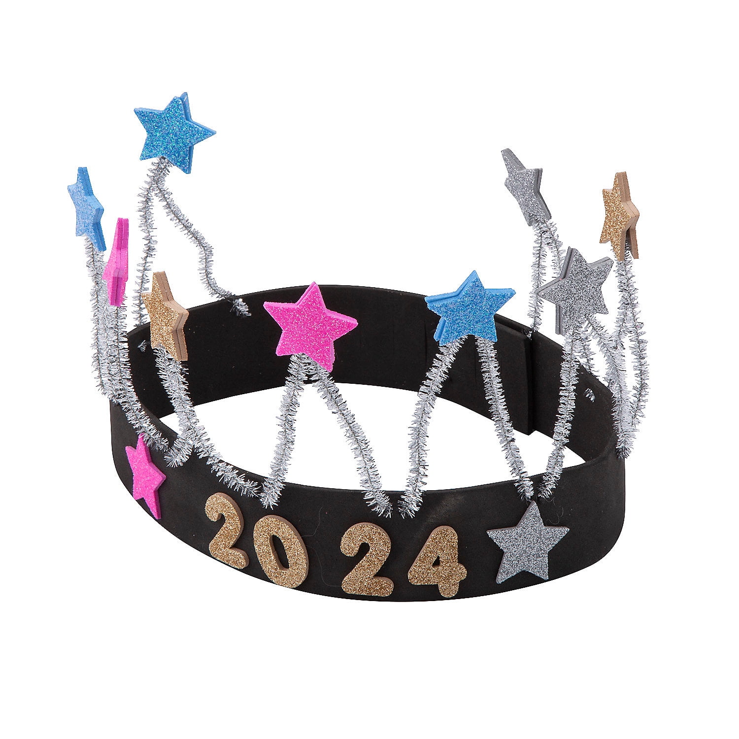 Fun Express New Year’s Party Crown Craft Kit - Makes 12 - Walmart.com