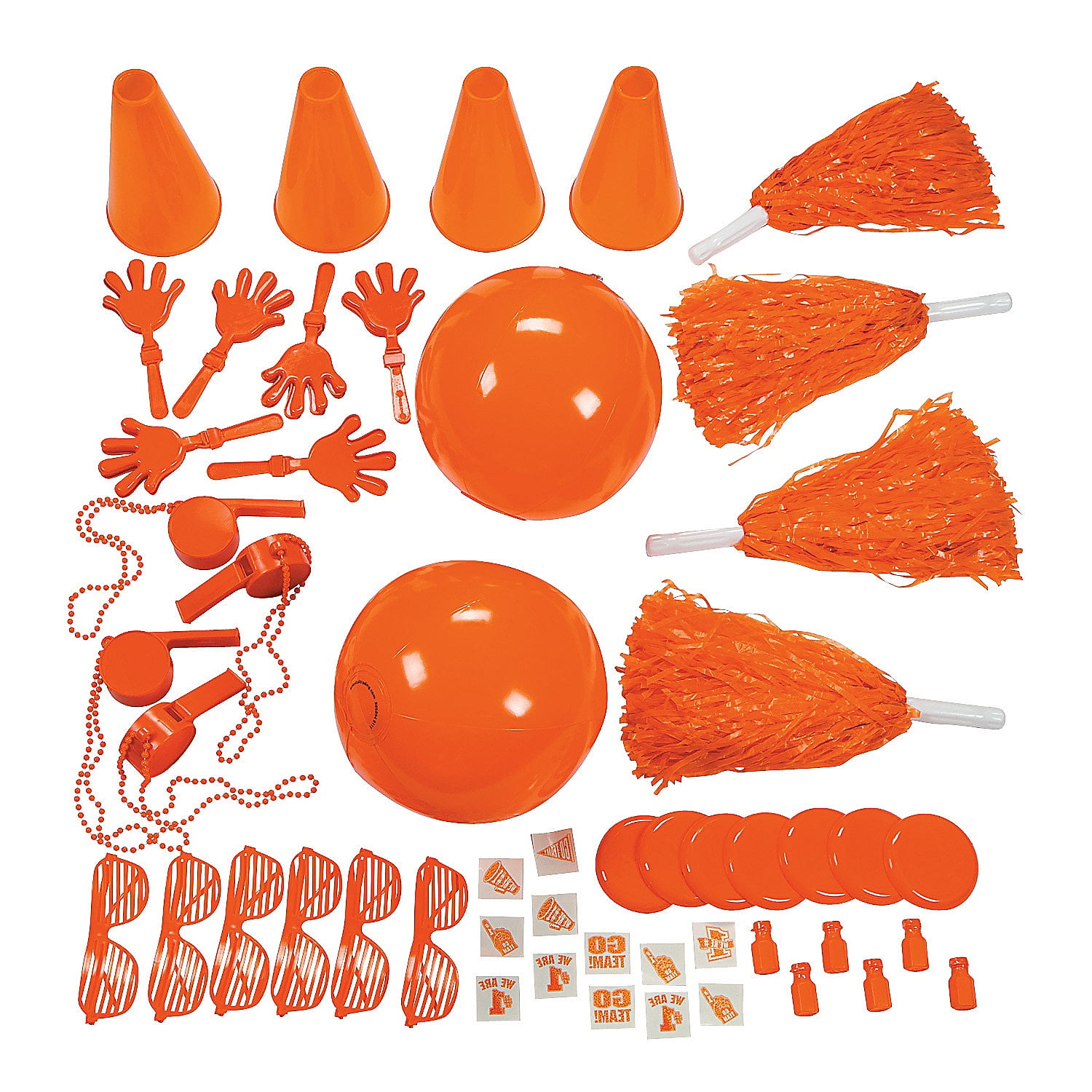 Bulk 50 Pieces School Spirit Assortment - Orange - Walmart.com