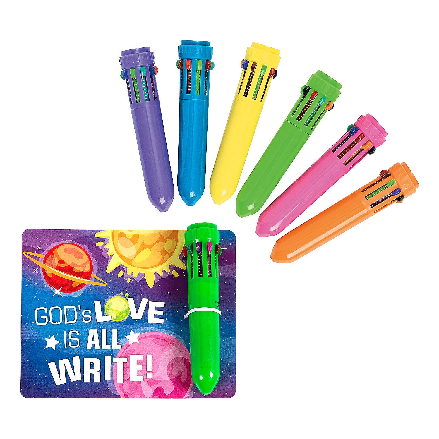 Fun Express Outer Space VBS Shuttle Pens with Card for 12 - Walmart.com