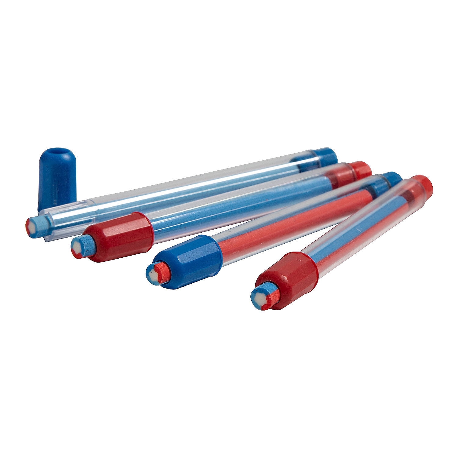 Fun Express Patriotic Eraser Sticks - 12 Pc - Walmart.com