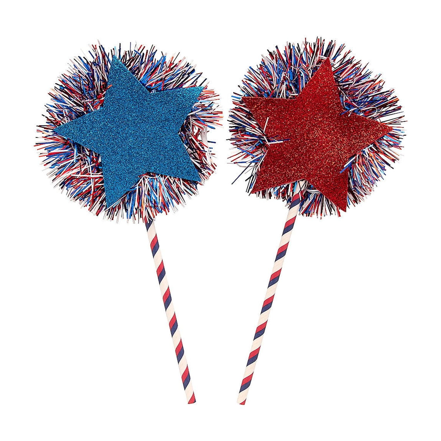 Fun Express Patriotic Firecracker Wand Craft Kit - Makes 12 - Walmart.com