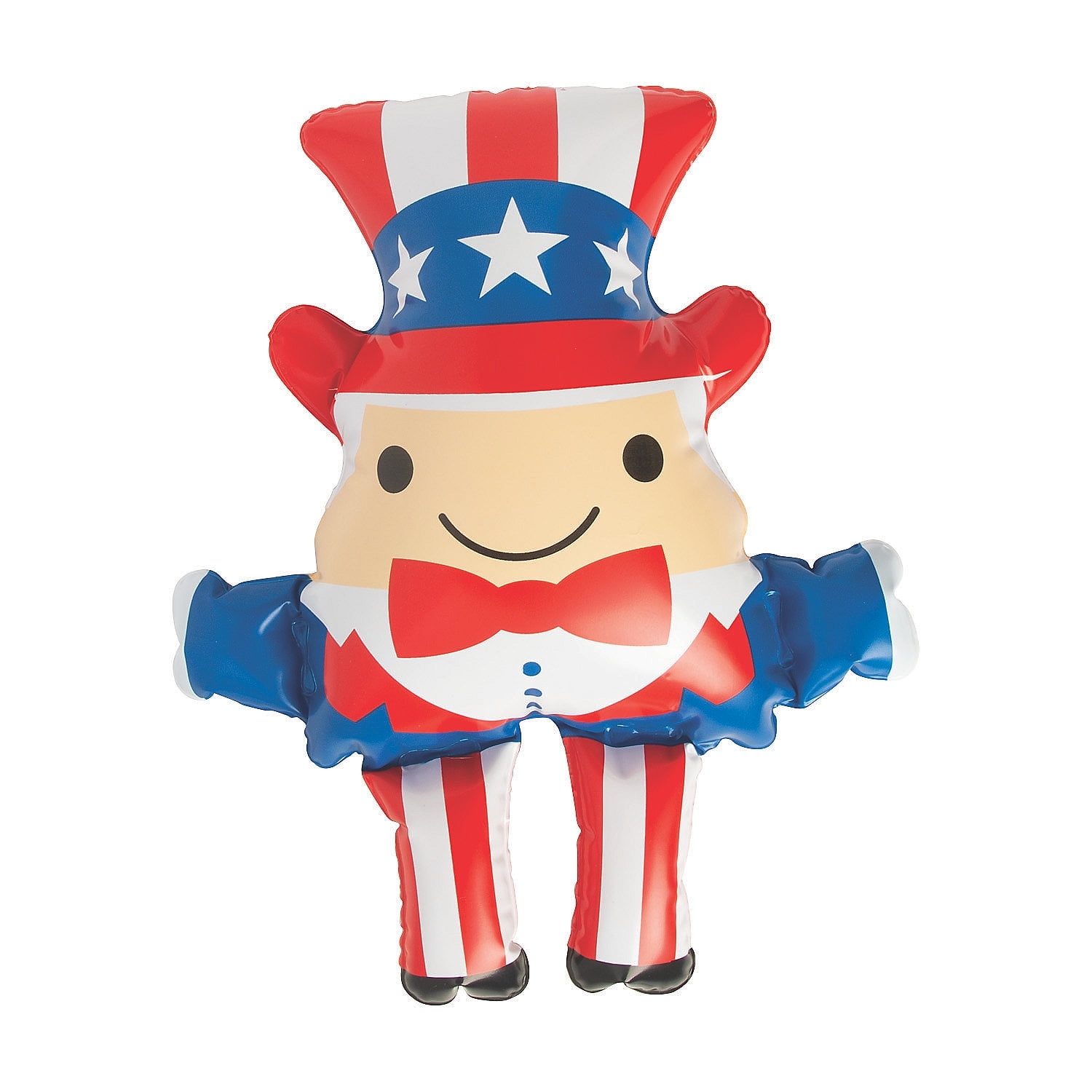Fun Express Patriotic Uncle Sam Inflatable Vinyl Party Favors, 9.5" x ...