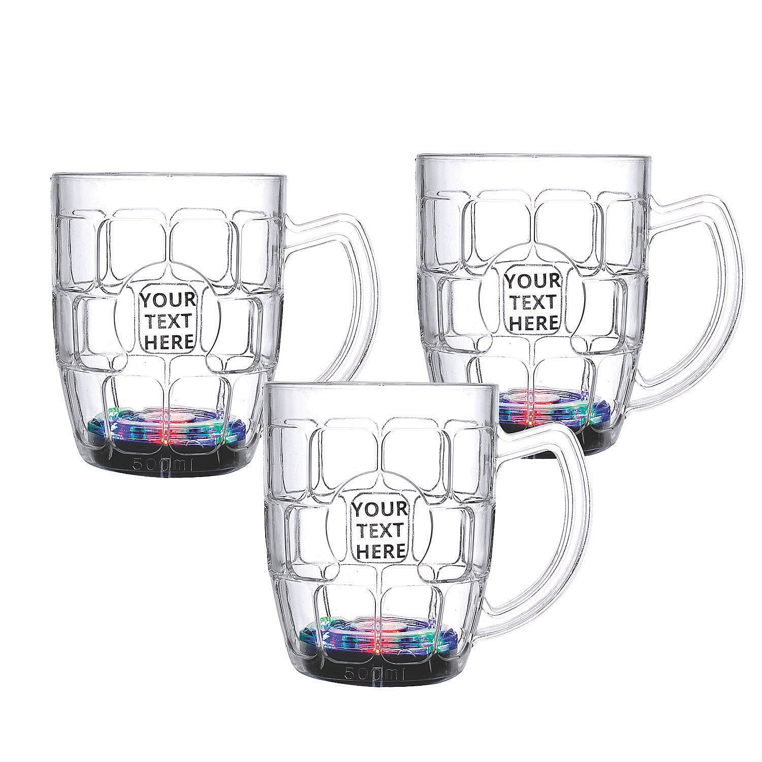 Fun Express Personalized Light-Up Beer Mugs - 24 Pieces - Walmart.com