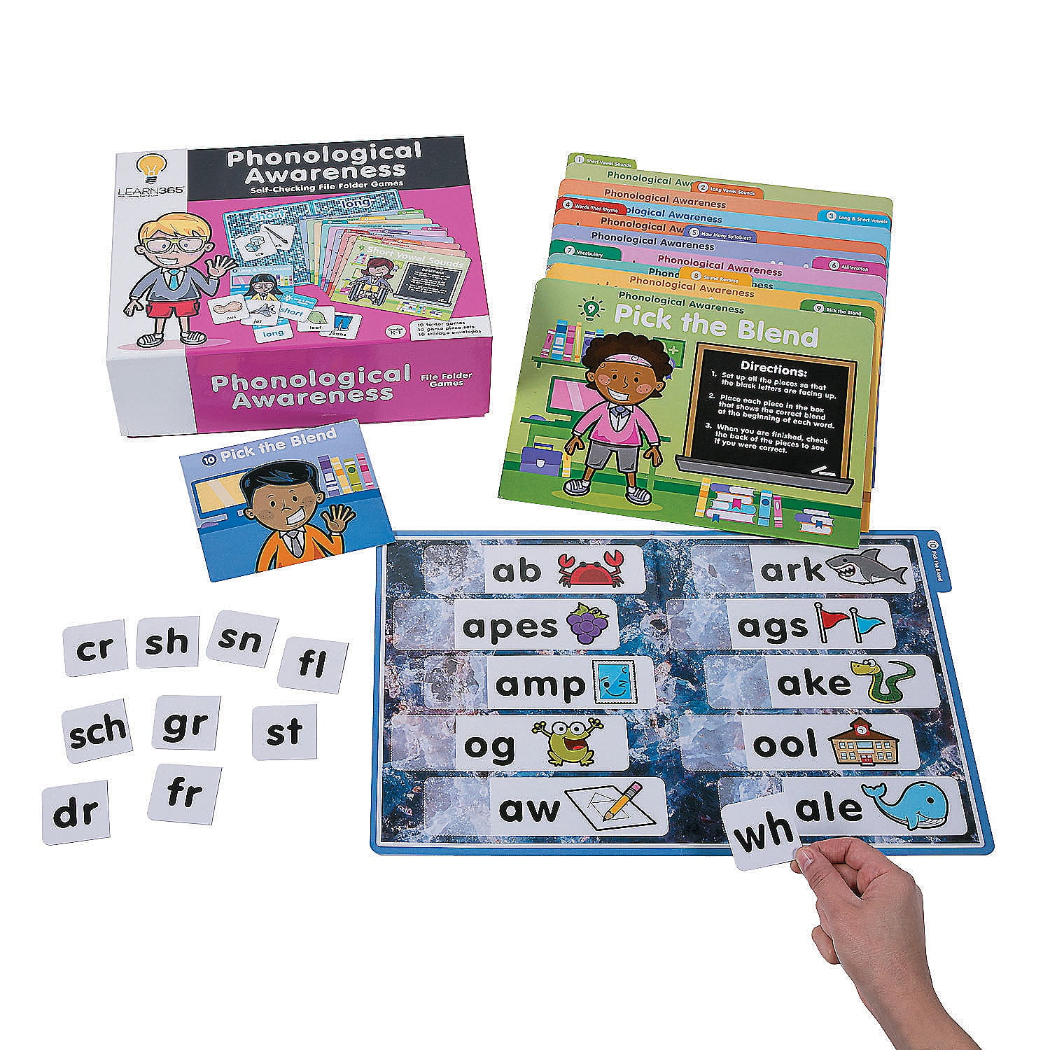 Fun Express Phonological Awareness File Folder Educational Board Games ...
