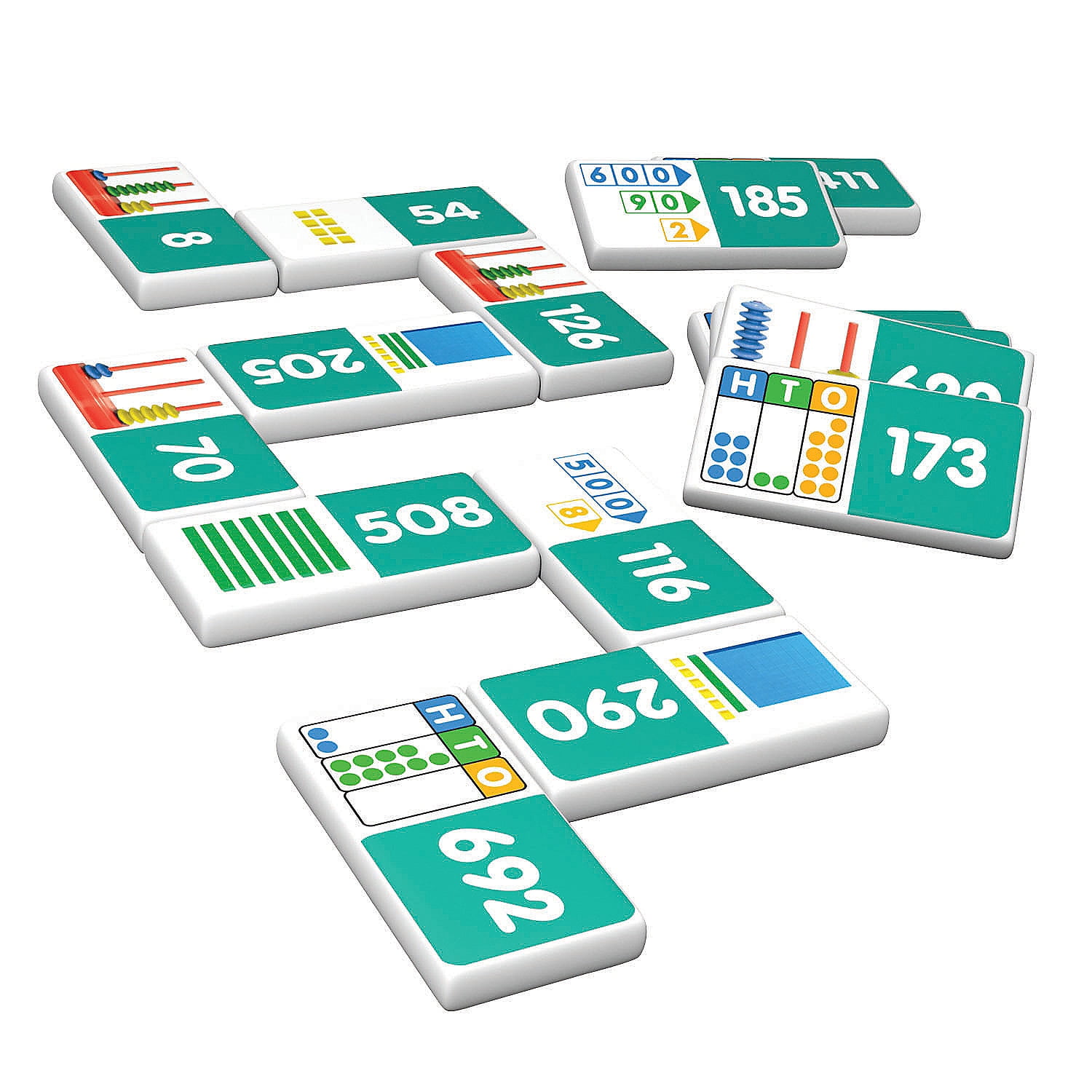 Fun Express Place Value Dominoes Set - 28 Pieces - Walmart.com