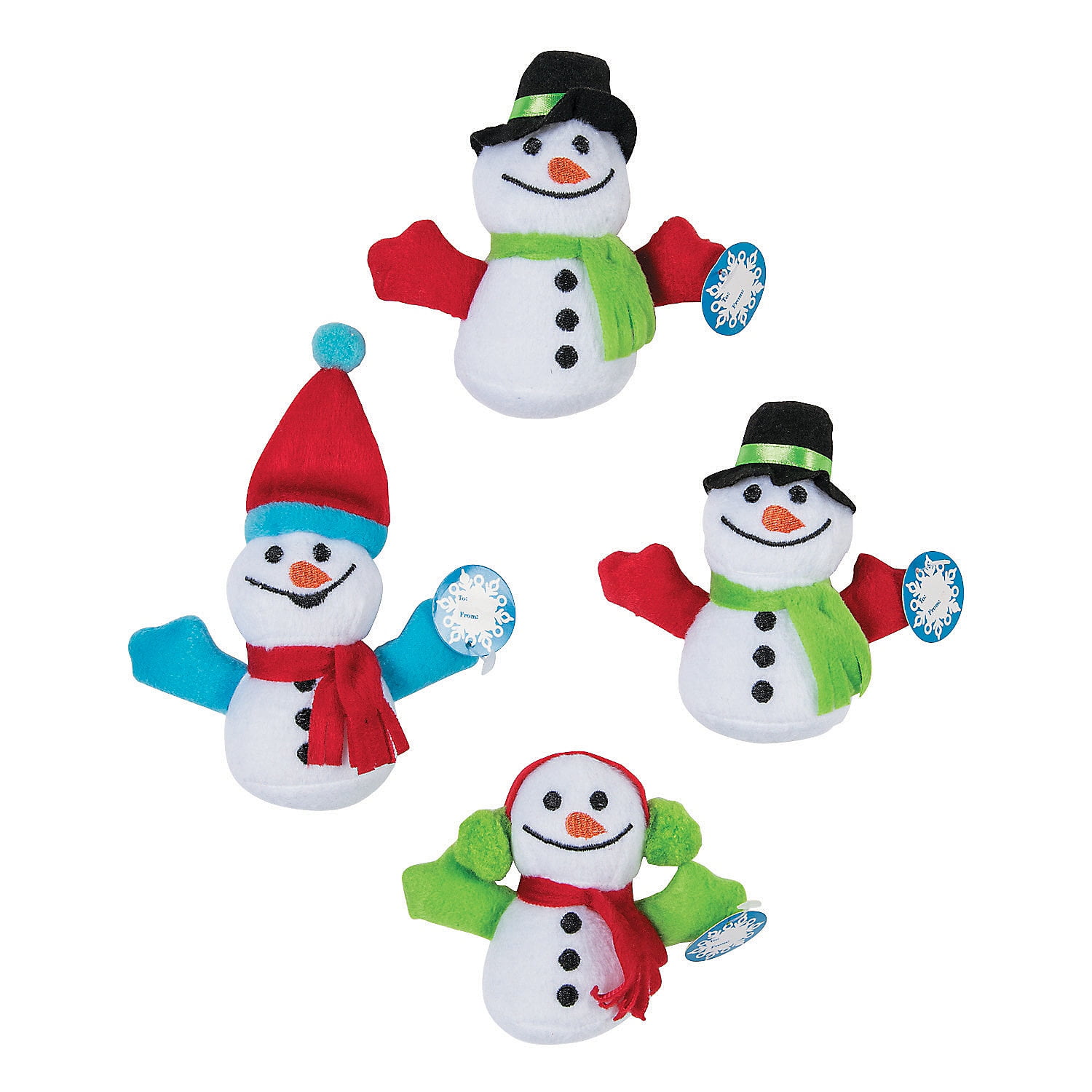 Fun Express - Plush Exchange Mini Snowmen for Christmas - Toys - Plush ...