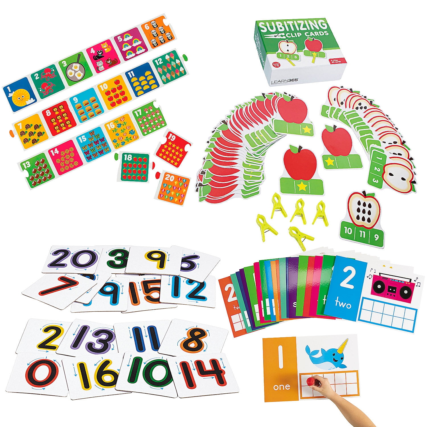 Fun Express Preschool Math Kids Learning Kit - 158 Pieces - Walmart.com