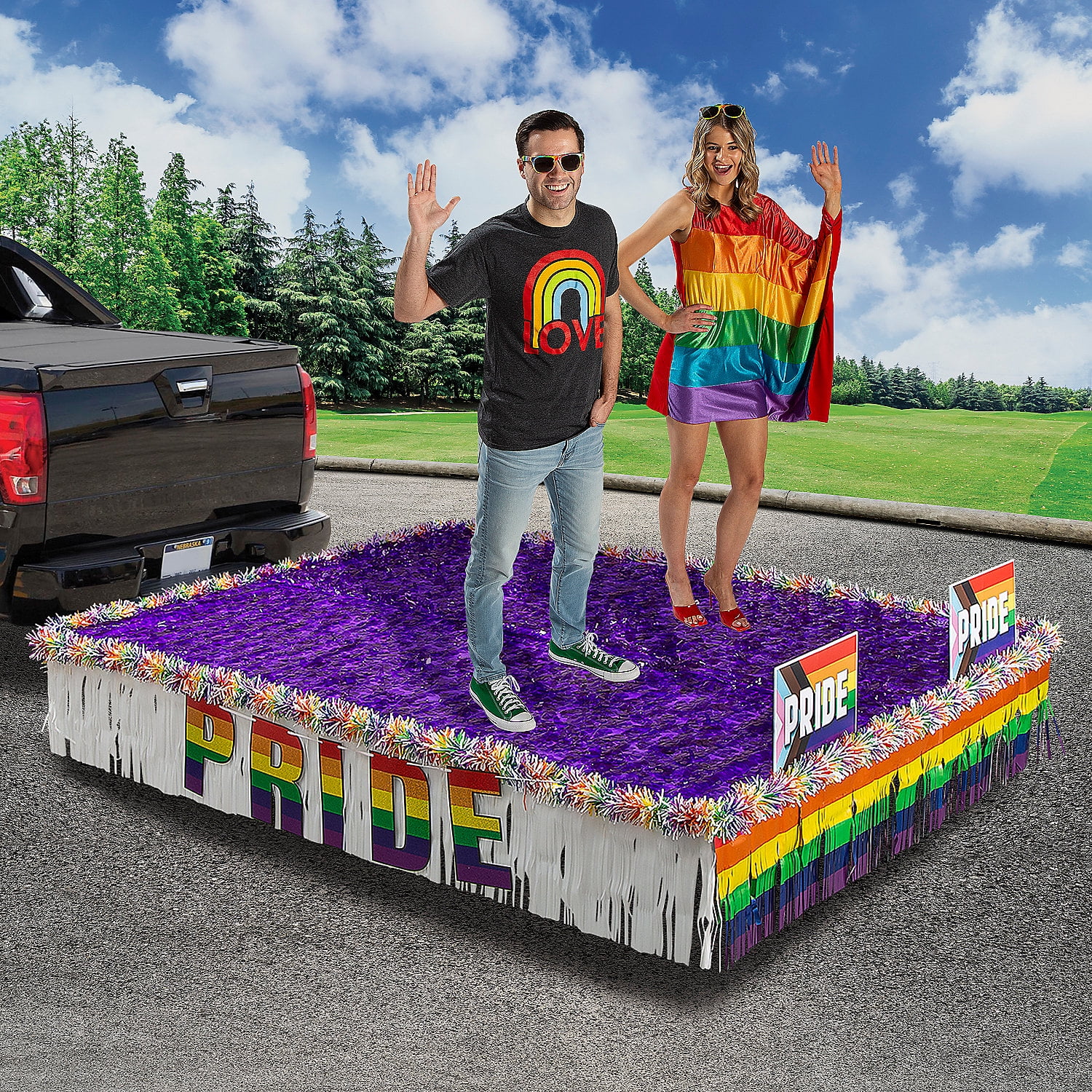 Fun Express Pride Parade Float Decorating Kit 12 Pieces - Walmart.com