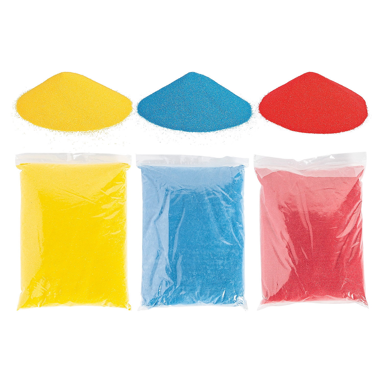 Fun Express Primary Color Craft Sand Assortment Bulk 15 Lb - Walmart.com