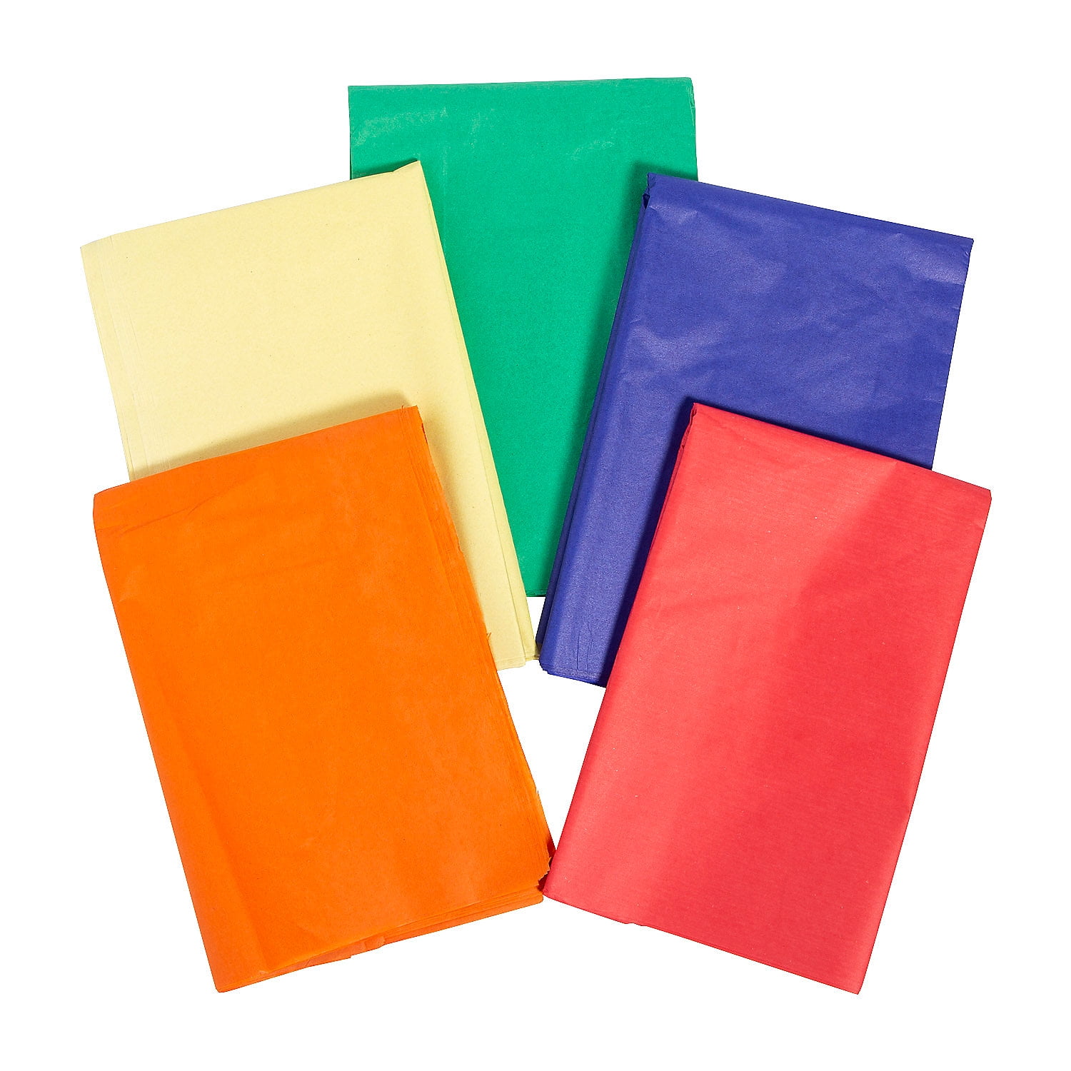 Fun Express Primary Color Tissue Paper Sheets Bulk 60 Pc - Walmart.com