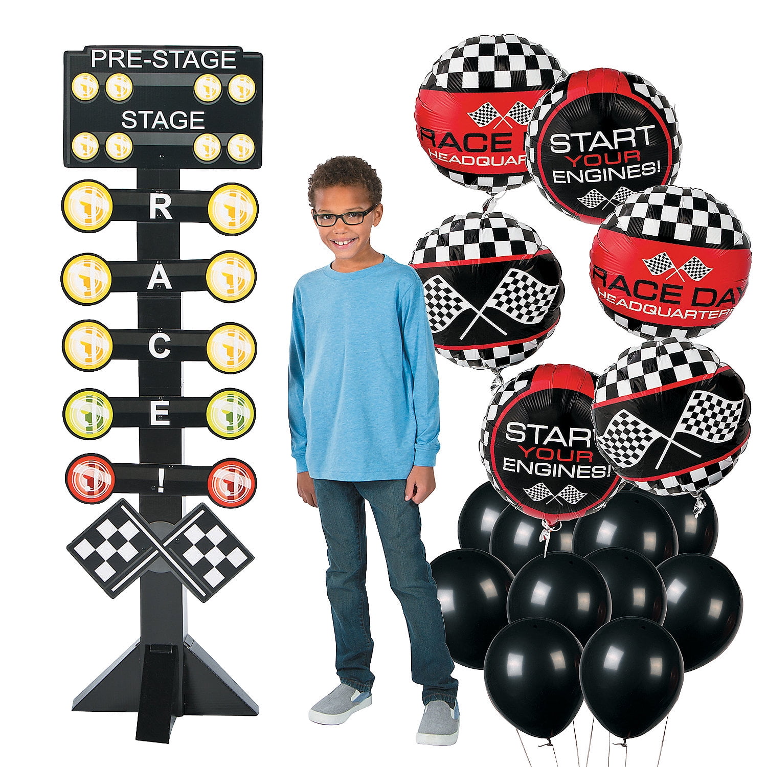 Fun Express Race Car Party Decorating Kit 19 Pieces - Walmart.com