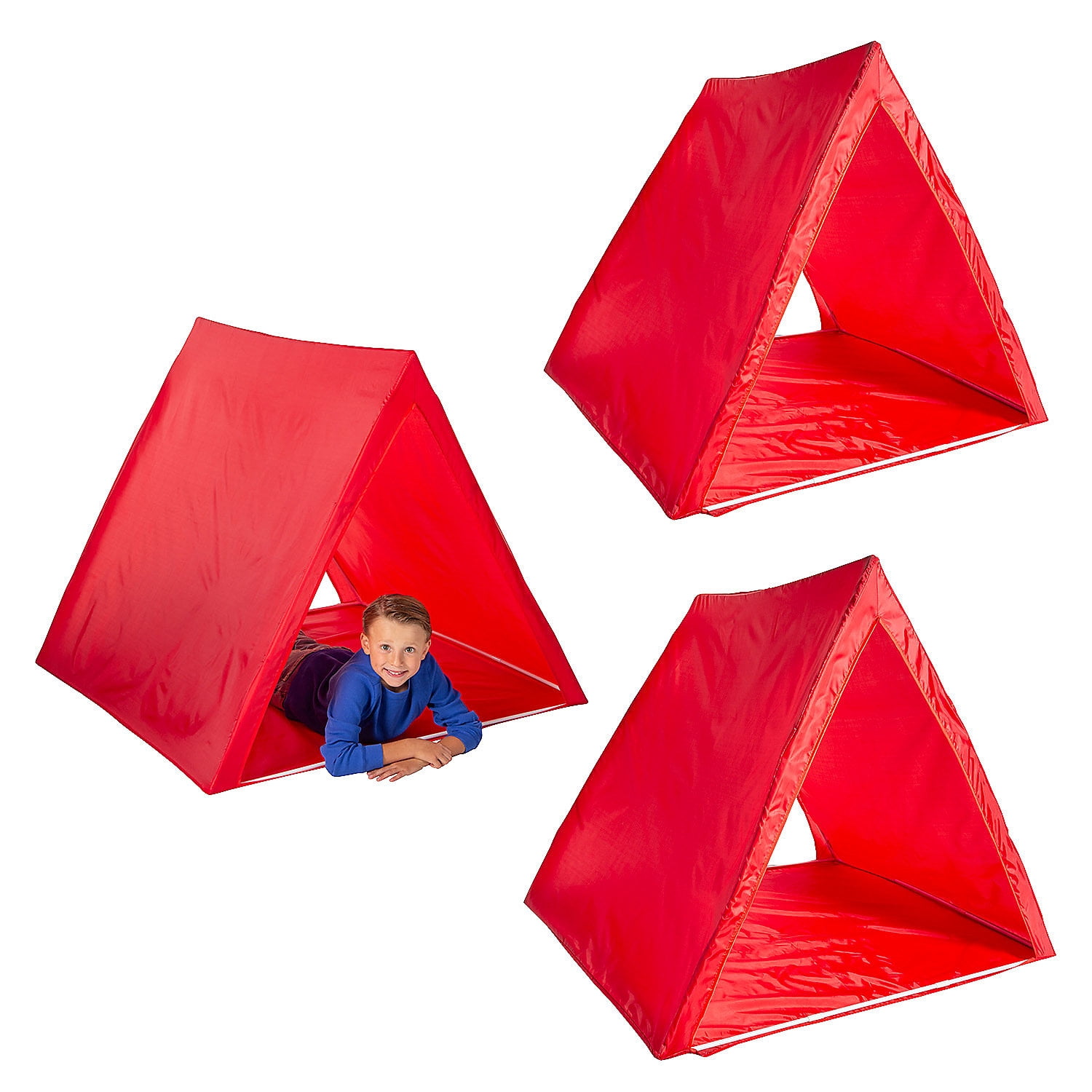 Fun Express Red Sleepover Tents Bulk 3 Pc - Walmart.com