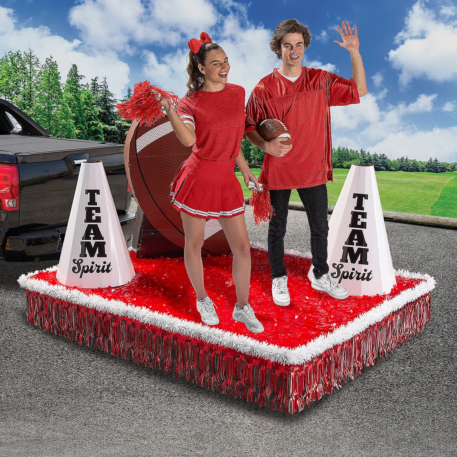 Fun Express Red Team Spirit Parade Float Decorating Kit 11 Pieces ...