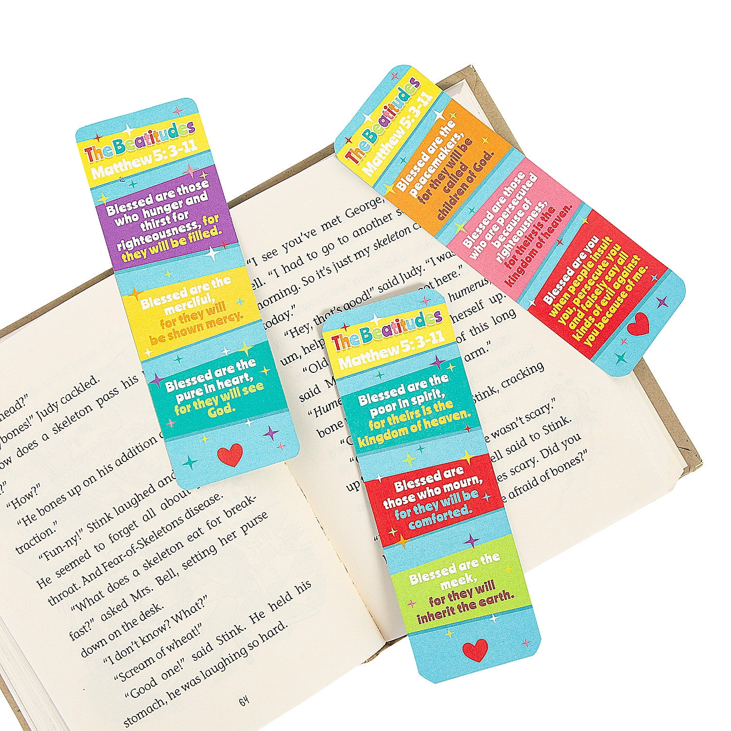 Fun Express Religious Beatitudes Bookmarks - 24 Pc - Walmart.com