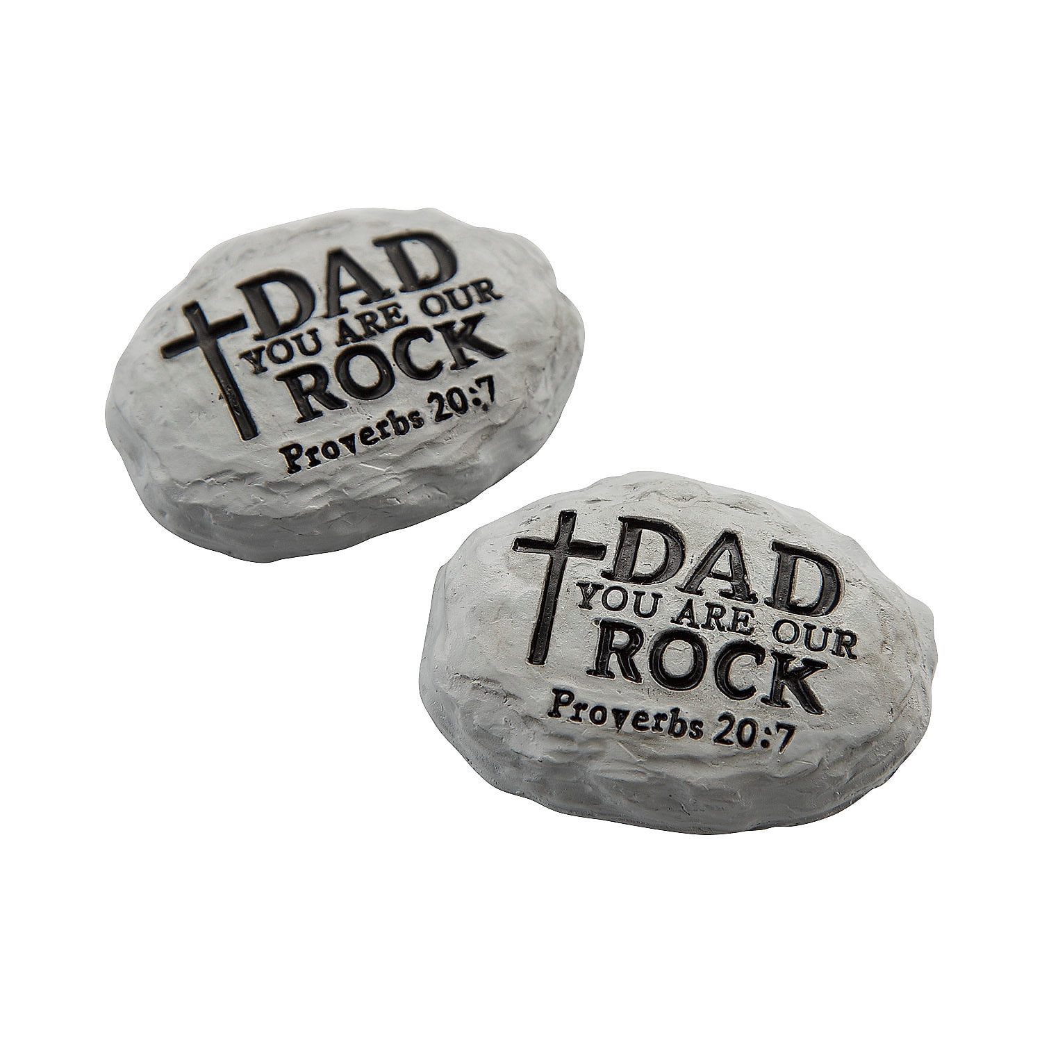 Fun Express Religious Father’s Day Worry Stones with Card - 12 Pieces ...