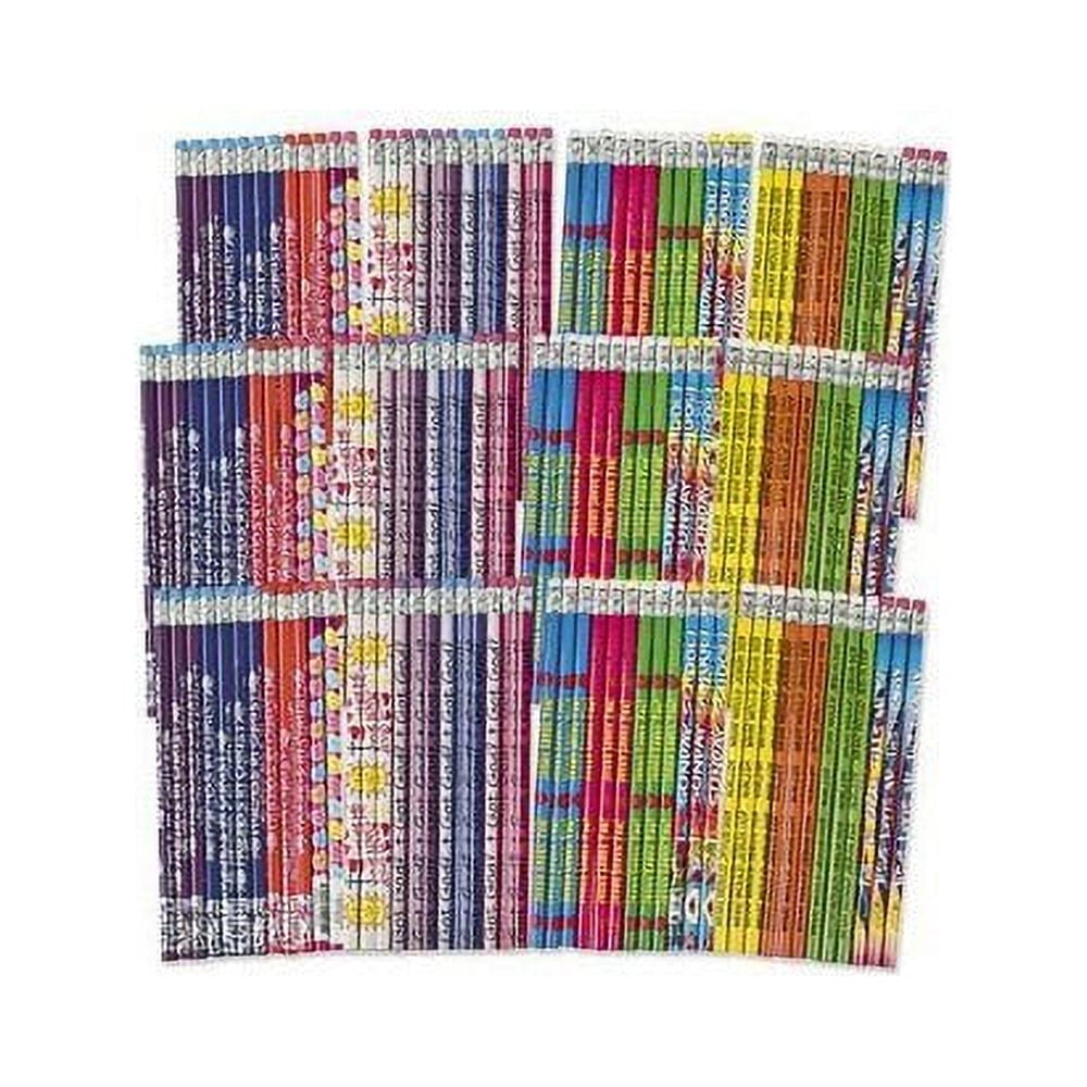Fun Express Religious Pencils, Wooden, #2 HB Lead, Assorted Colors, 100 ...