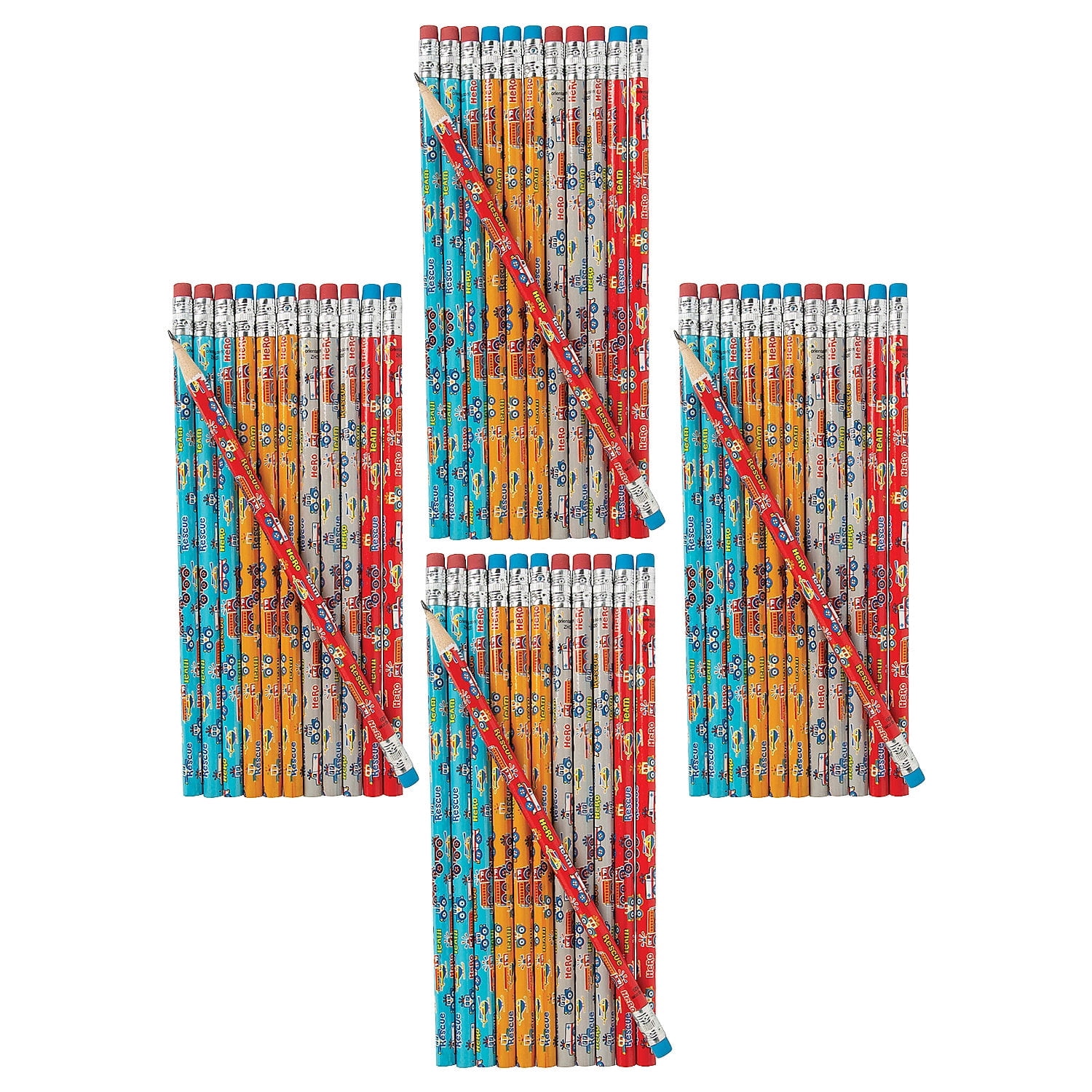 Fun Express Rescue Heroes Pencils Bulk 144 Pc - Walmart.com