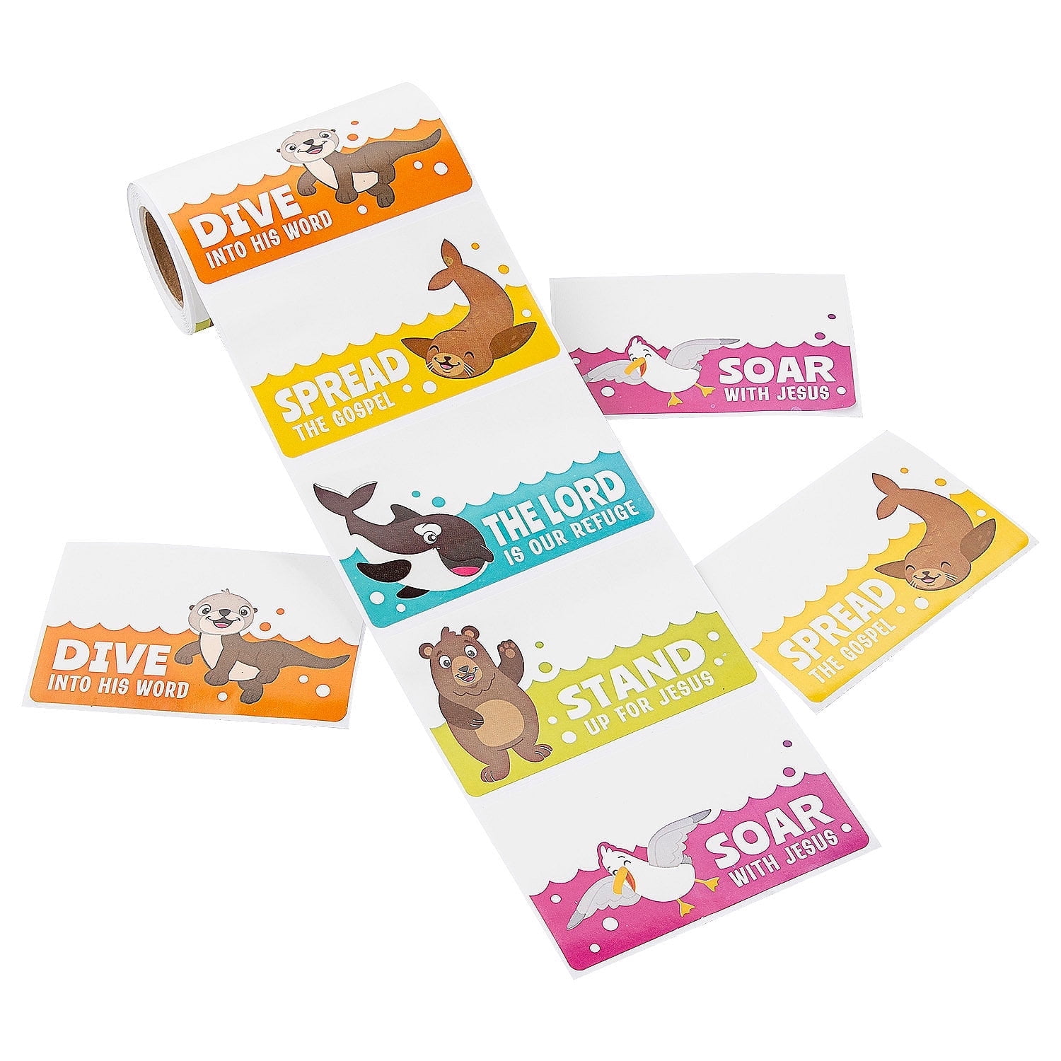 Fun Express Rocky Beach VBS Name Tags/Labels - 100 Piece, Vacation ...