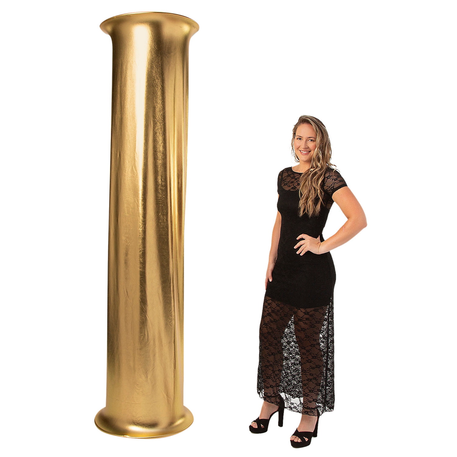 Fun Express Round Column Metal Frame with Gold Slip Decoration - 2 Pc ...