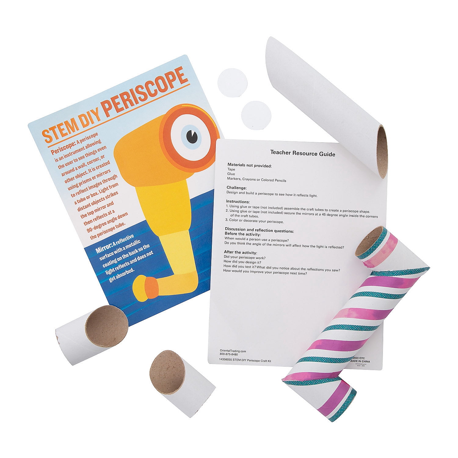 Fun Express STEAM DIY Periscope Educational Craft Kit - Makes 12 ...