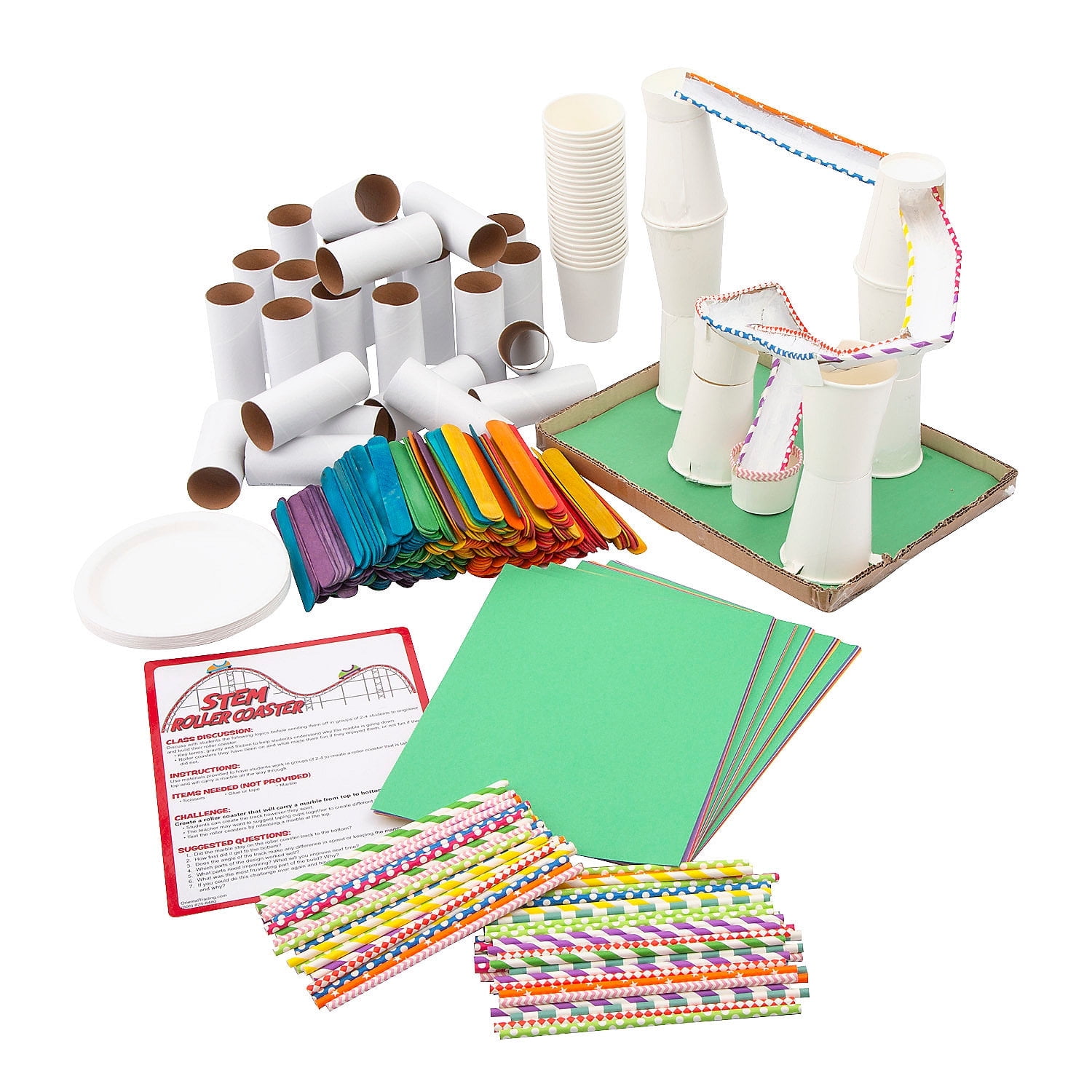 Fun Express STEM Roller Coaster Educational Kit - Makes 12 - Walmart.com