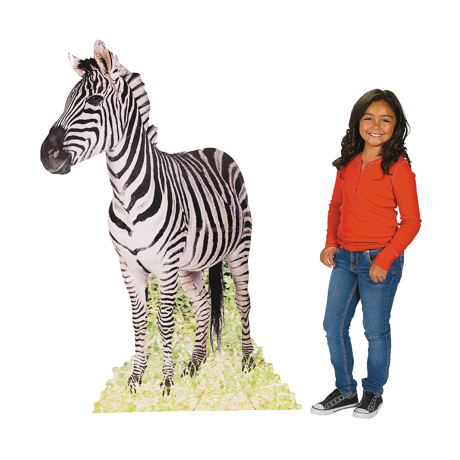 Fun Express - Safari Zebra Standup - Party Decor - Large Decor - Floor ...
