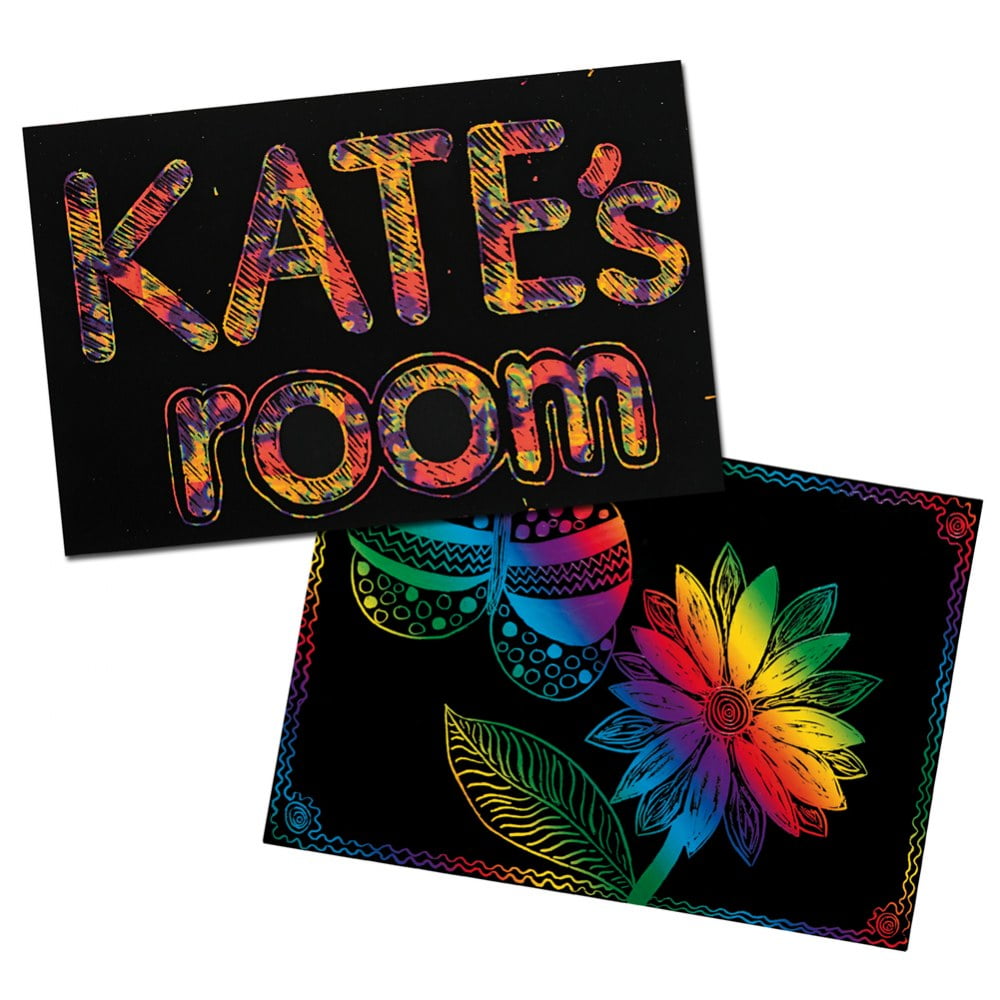 Fun Express Scratch Color Sheets - 8.5" x 11" - 108 Sheets - Walmart.com