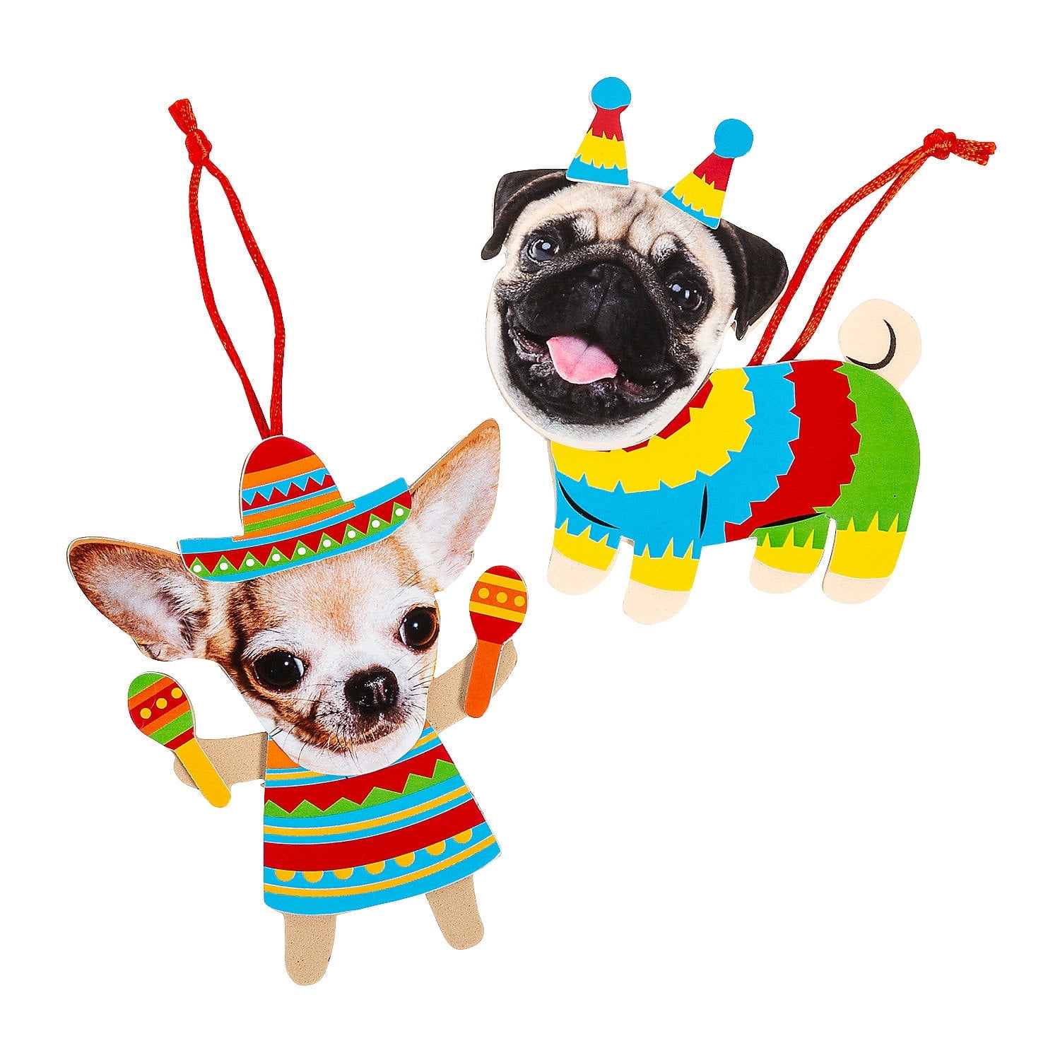 Fun Express Silly Fiesta Animal Ornament Foam Craft Kit - Makes 12 ...