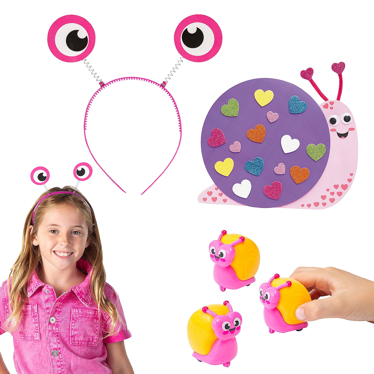 Fun Express Silly Snail Multicolor Activity & Accessory Assortment Kit ...