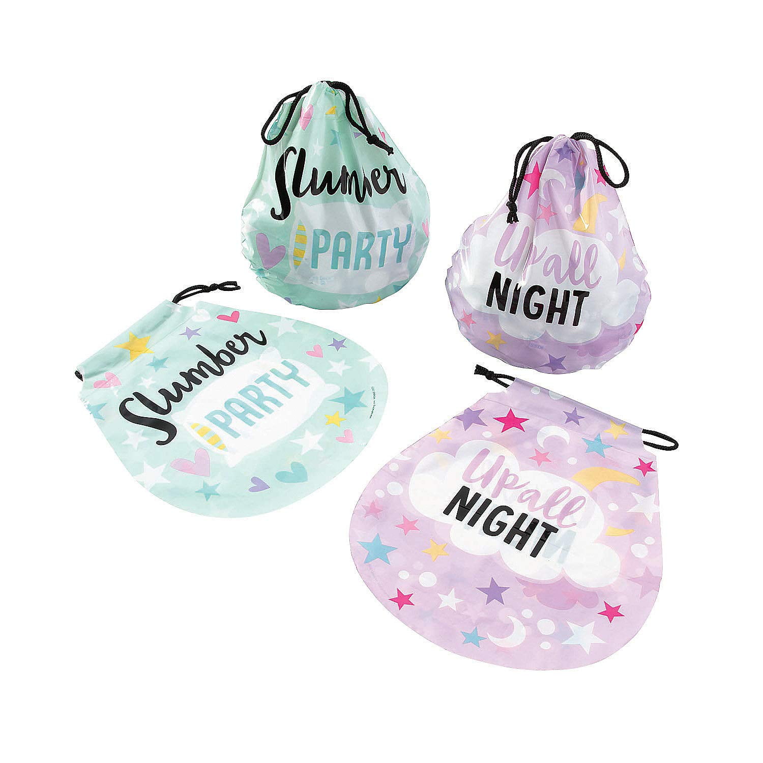 Fun Express Slumber Party Favor Bags - Party Supplies - 12 Pieces ...