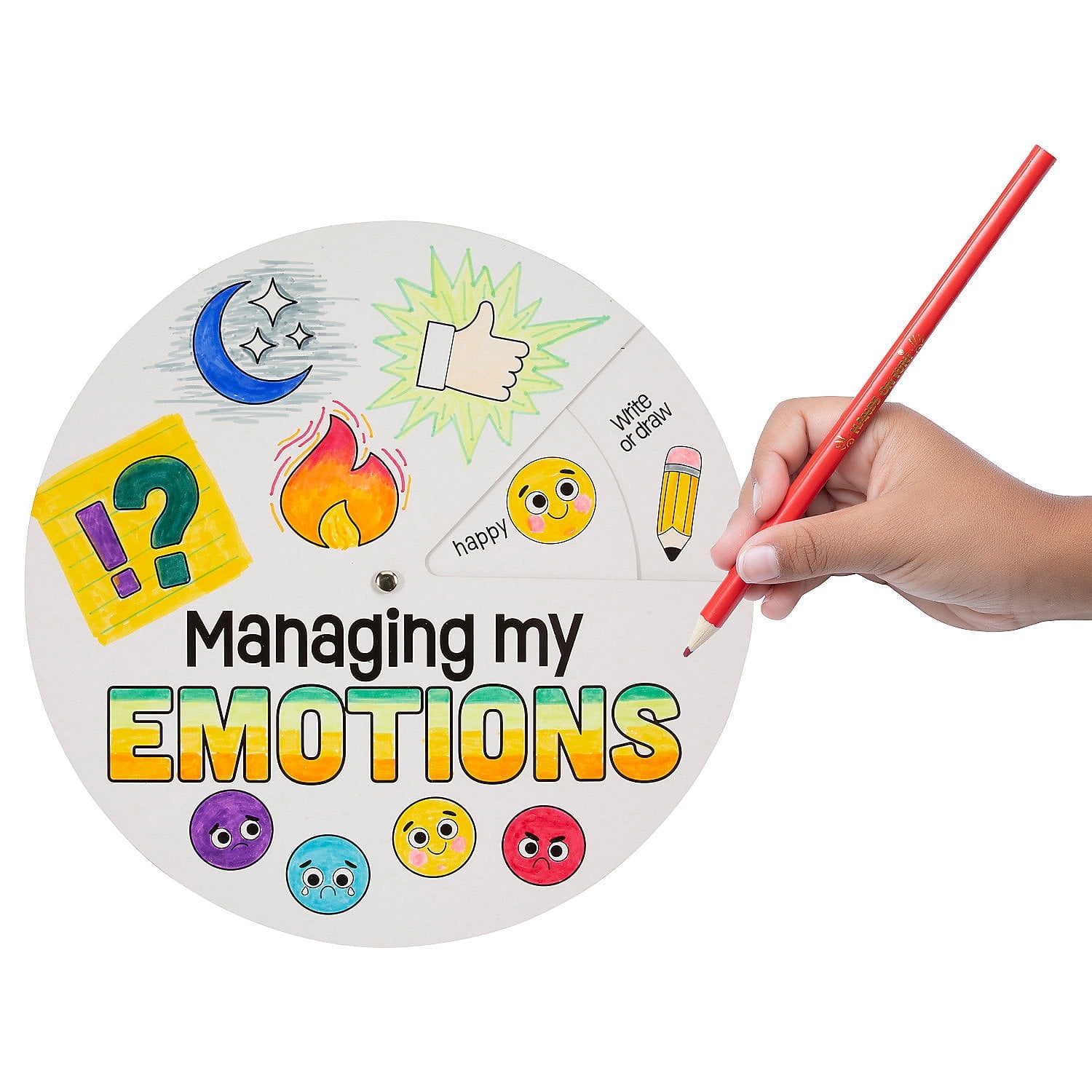 Fun Express Social Emotion Learning Self-Management Wheel Craft Kit ...