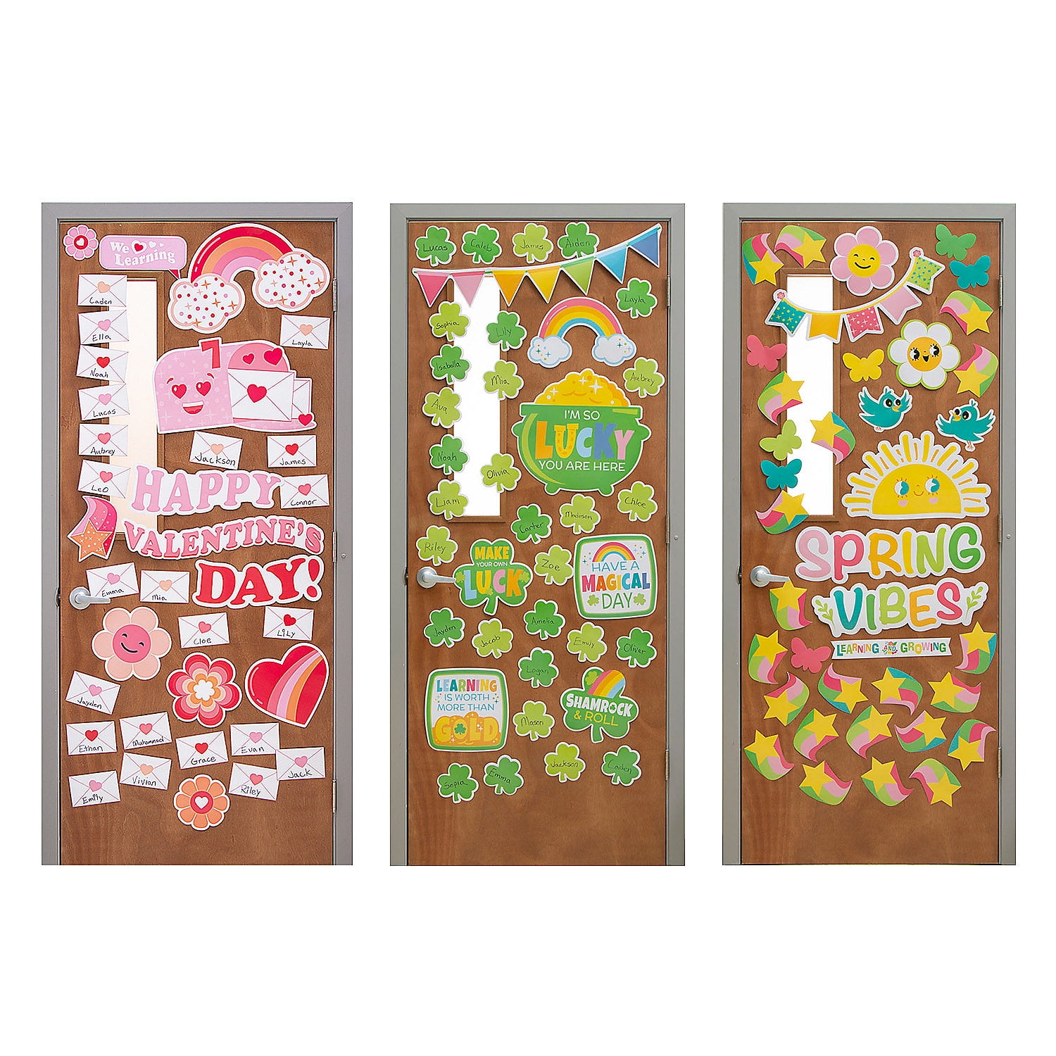 Fun Express Spring Holiday Classroom Door Decorating Kit - 120 Pieces ...