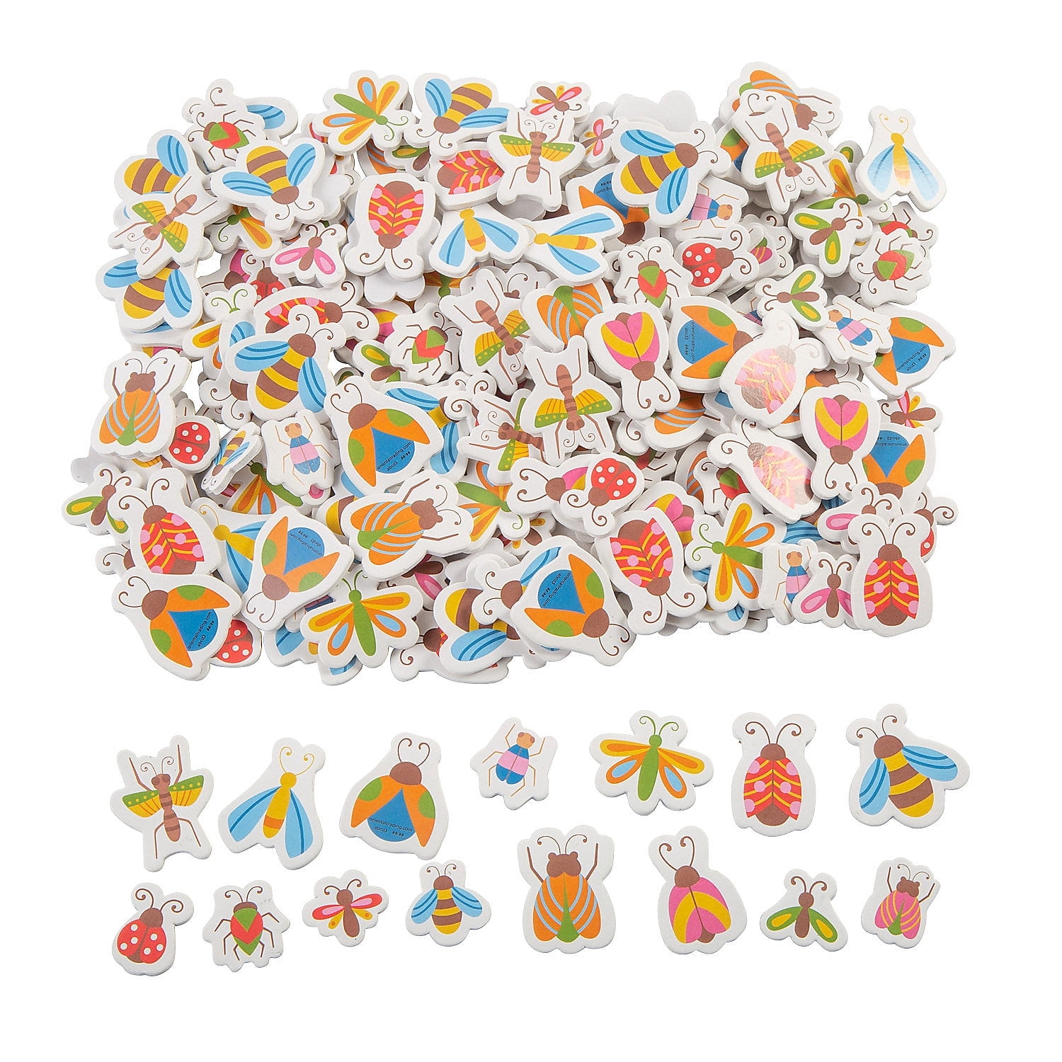Fun Express Springtime Insect Self-Adhesive Shapes - Bright & Colorful ...