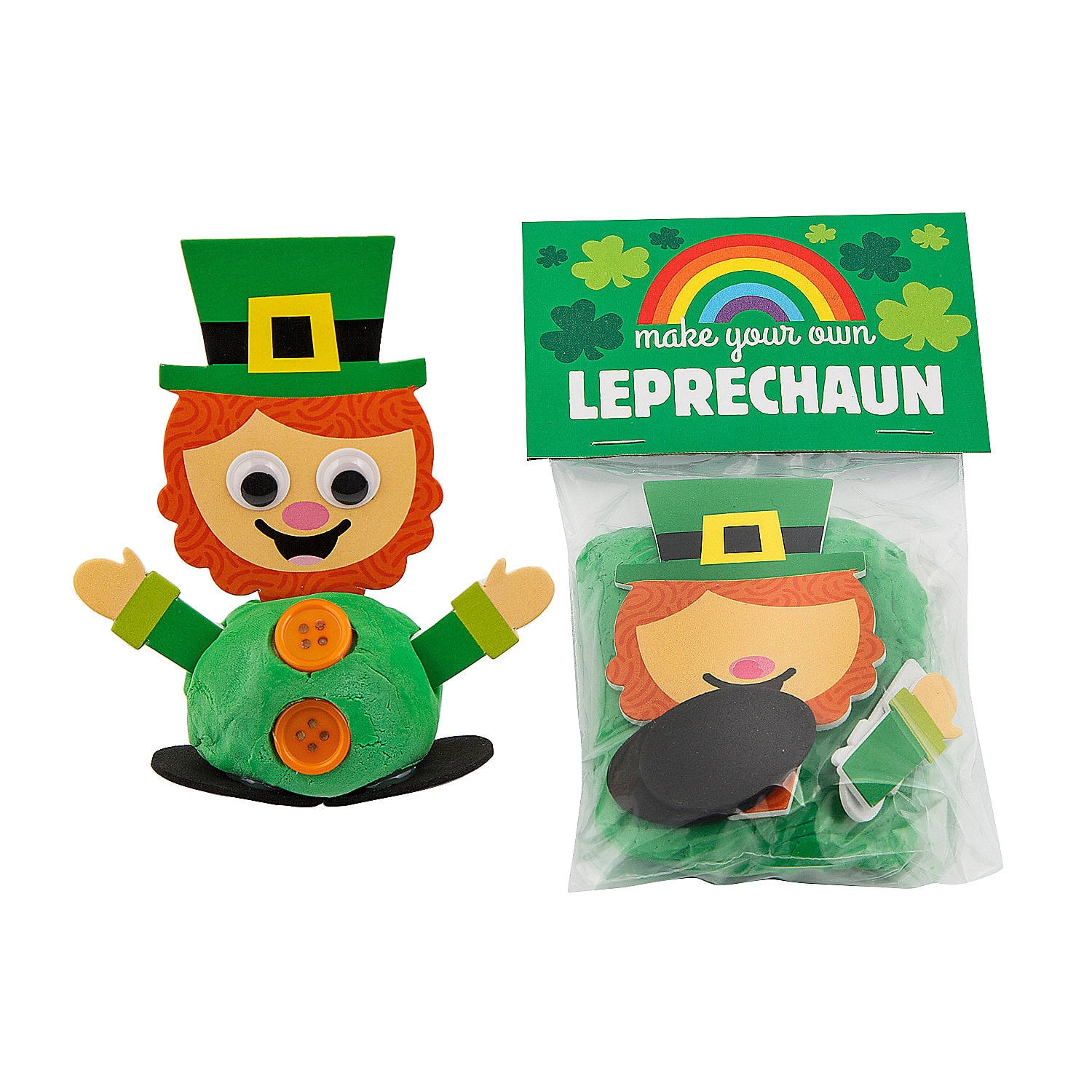 Fun Express St. Patrick’s Day Make Your Own Leprechaun Handout Air Dry ...