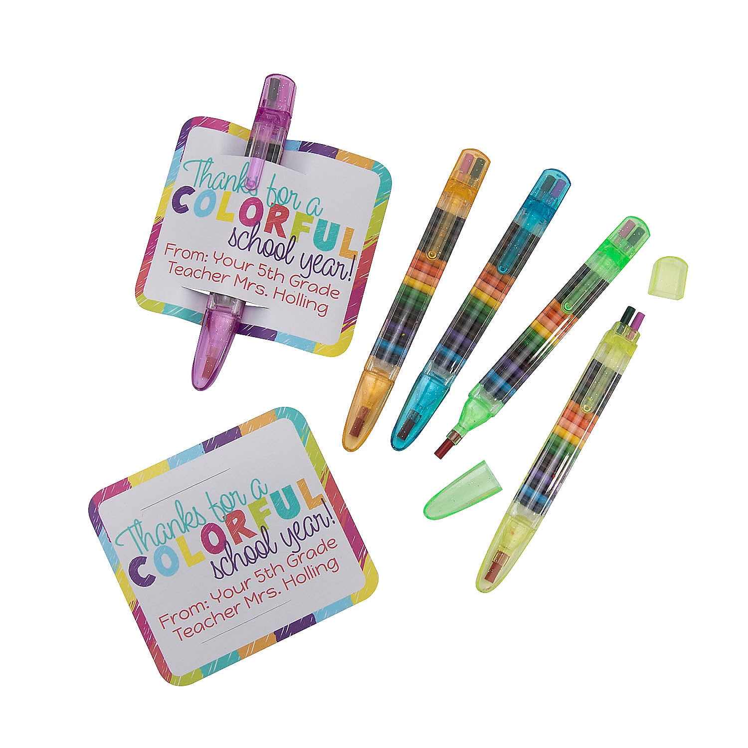 Fun Express Stacking Crayon End of Year Handouts with Personalized Card ...