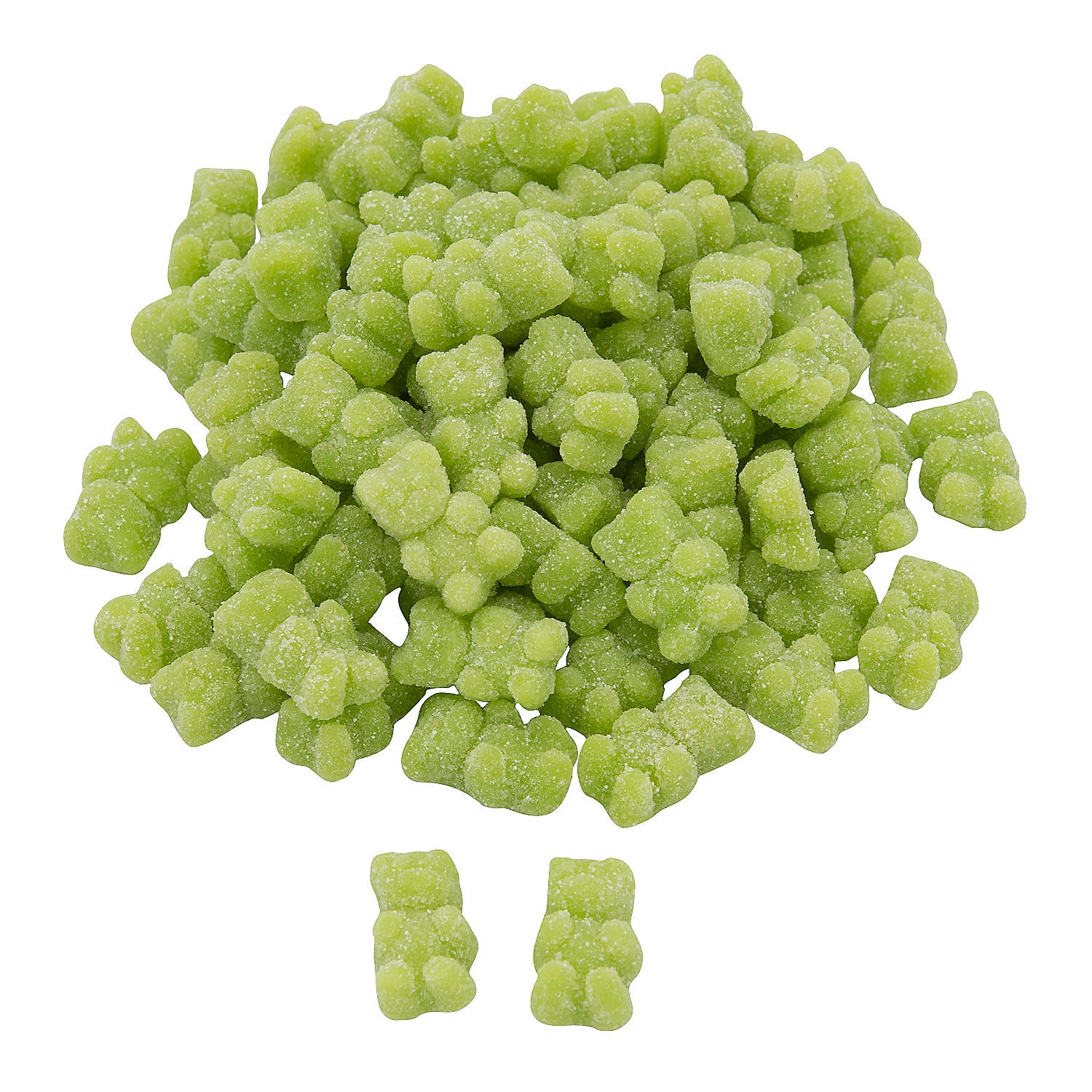 Fun Express Sugar Coated Green Apple Gummy Bear Candy - 100 Pc ...