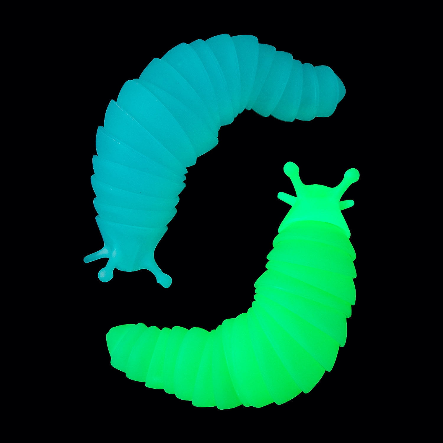 Fun Express Super Sensory Glow-in-the-Dark Fidget Slugs - 6 Pc ...