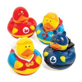 Mini Rubber Ducks for Babies and Kids with Fun Colorful Designs